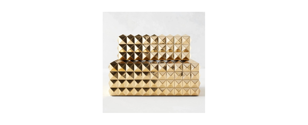 Click here for Z Gallerie Studded Box - Gold prices