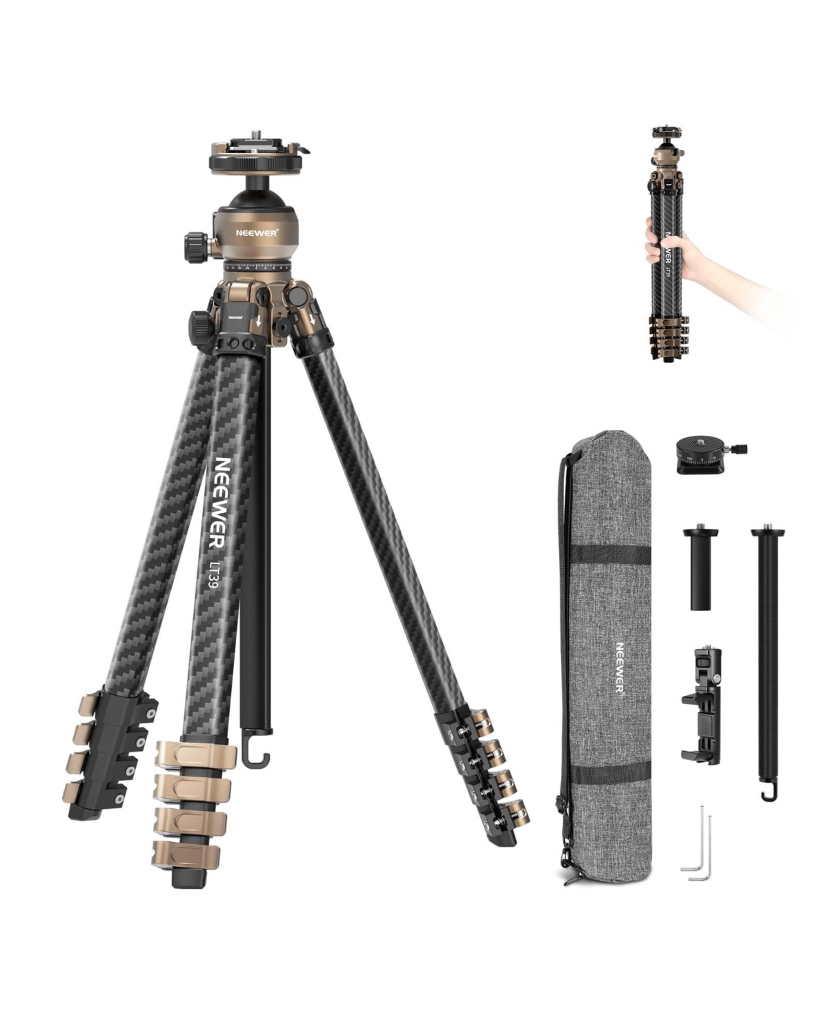Click here for Neewer LT39 Camera Tripod with 22 lb for select iP... prices