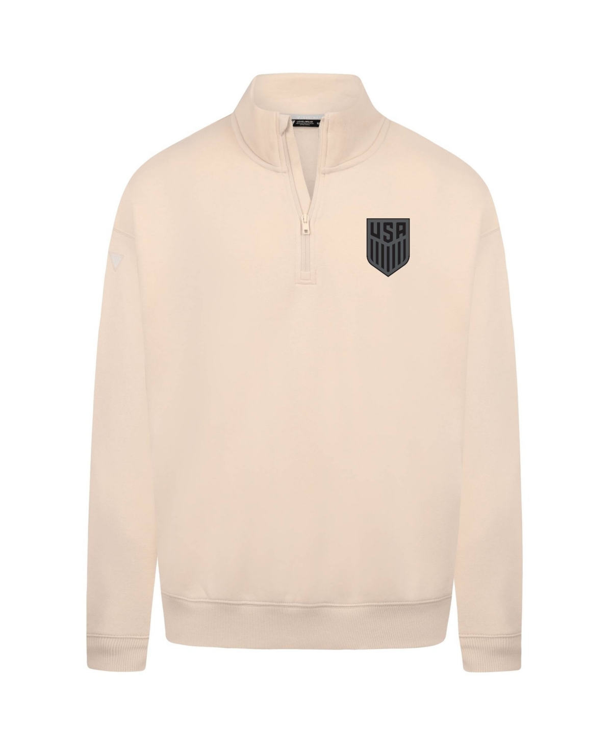 Click here for LevelWear Mens Khaki Usmnt Murray Quarter-Zip Swea... prices