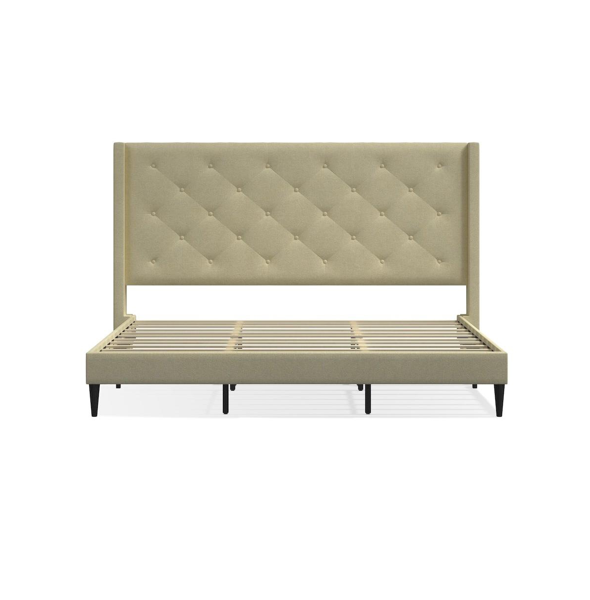 Click here for Glenwillow Home Carrington King Platform Bed Beige... prices