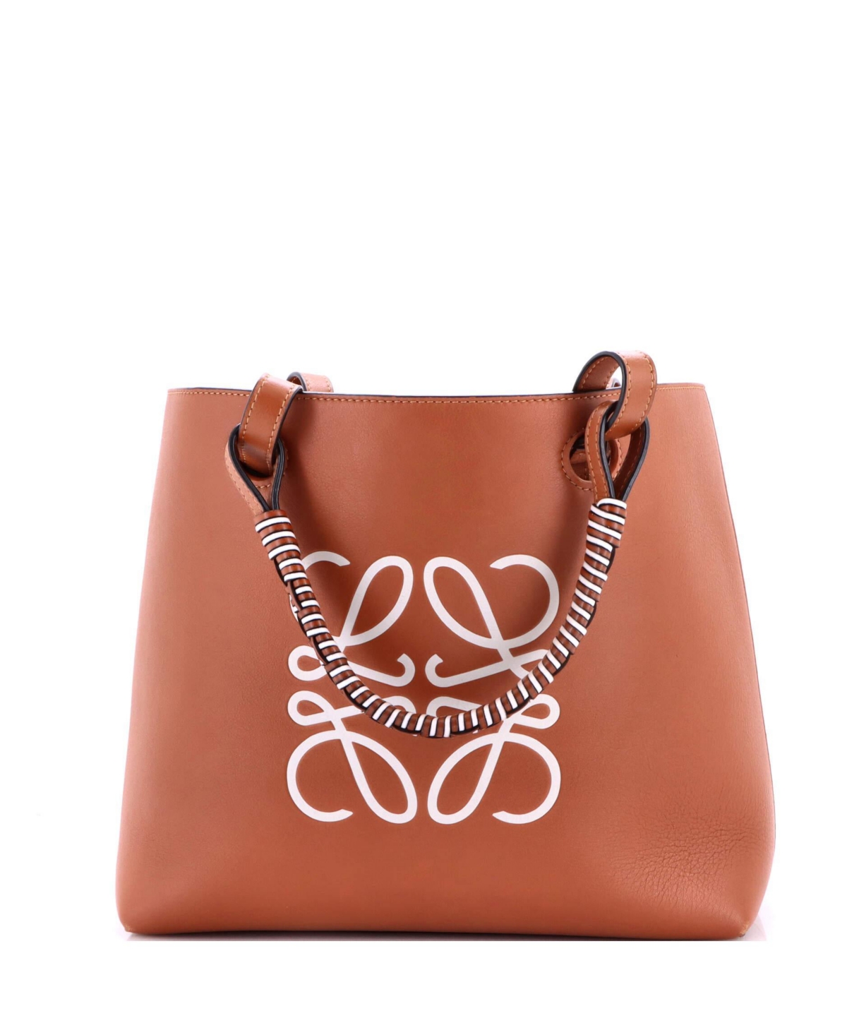 Click here for Pre-Owned Loewe Small Anagram Tote Leather - Brown prices