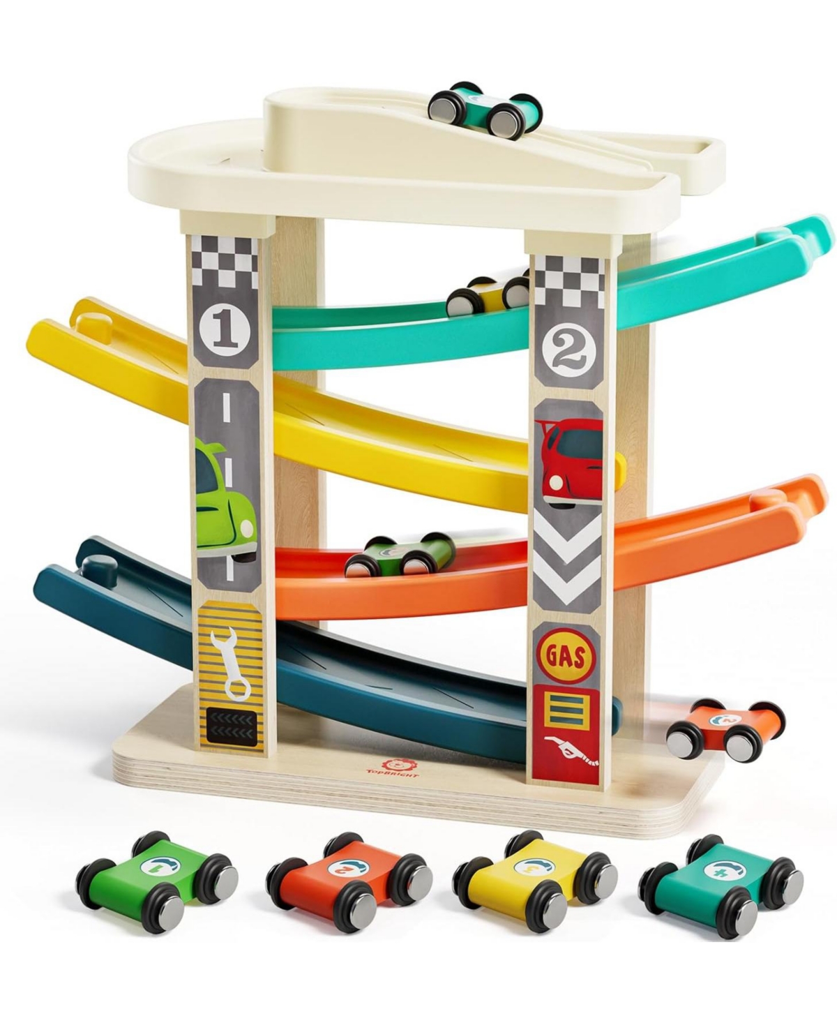 Click here for Top Bright Toddler Toys Wooden Car Ramp Race Track... prices