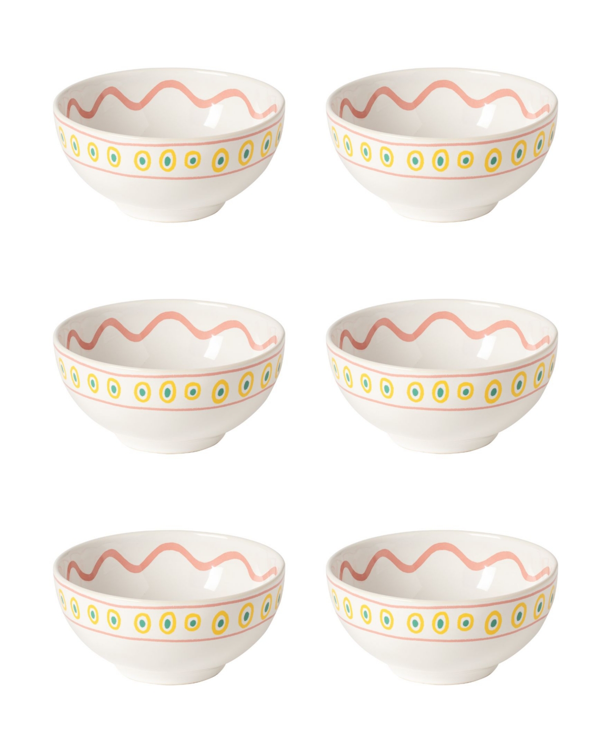Click here for Costa Nova Tulip Stoneware Cereal Bowls  Set of 6... prices