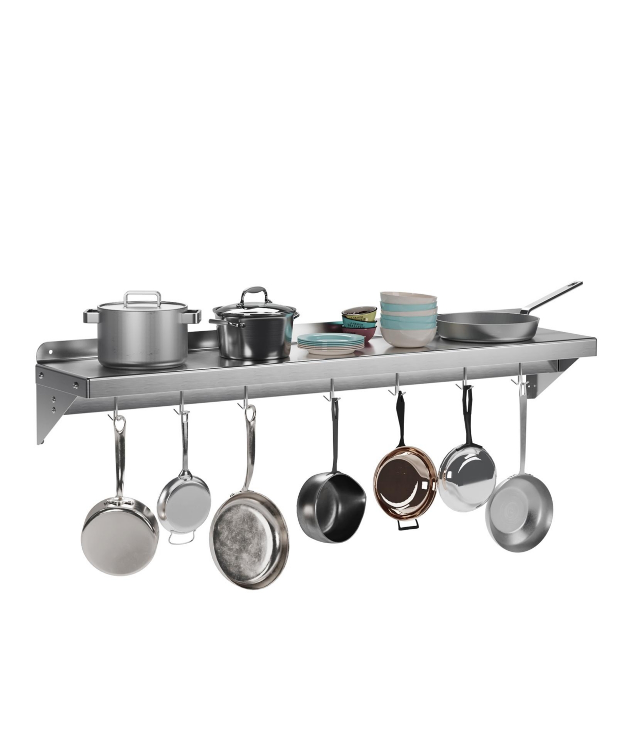 Click here for Wall Mounted Shelf  48 Inch Stainless Steel Floati... prices