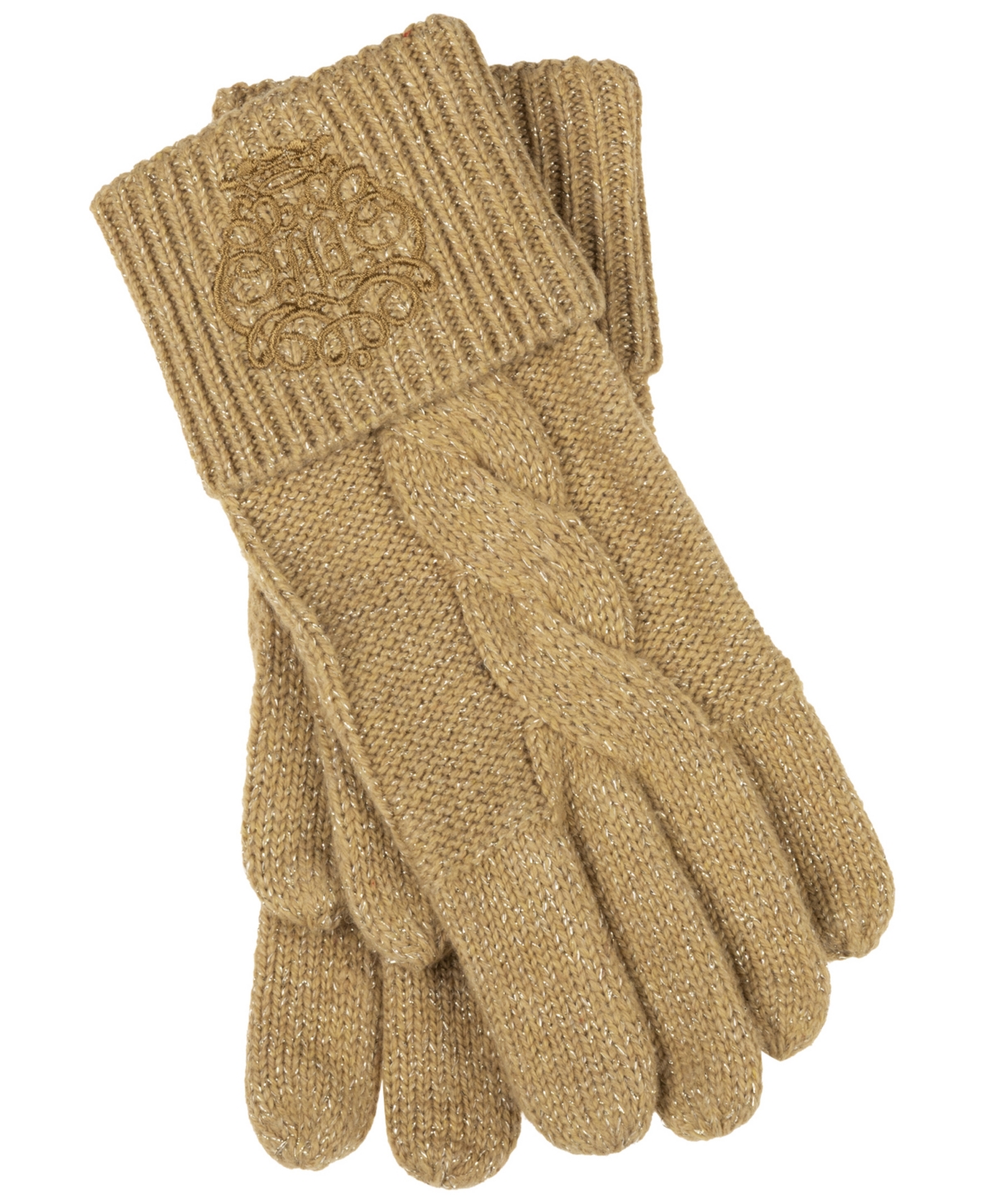 Click here for Lauren Ralph Lauren Metallic Embroidery Gloves - L... prices