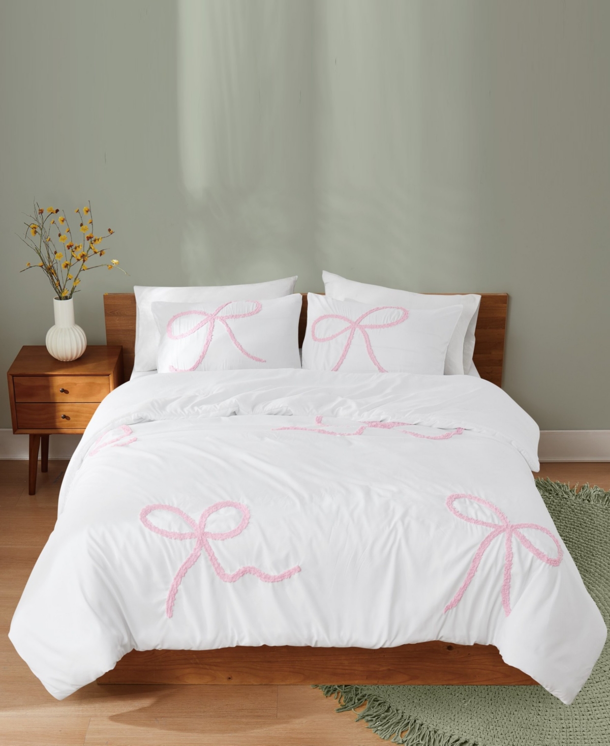 Click here for Truly Soft Textured Bow 2-Piece Comforter Set  Twi... prices