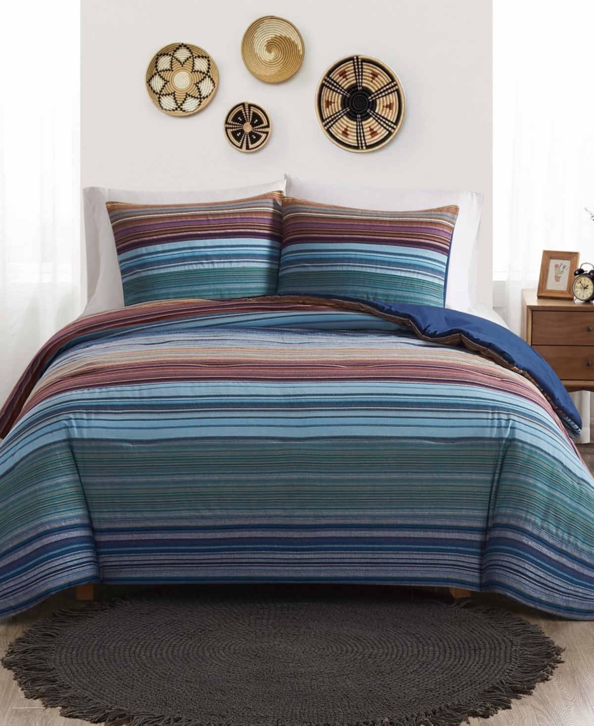 Click here for Brooklyn Loom Met Stripe Yarn Dye 3-Piece Comforte... prices