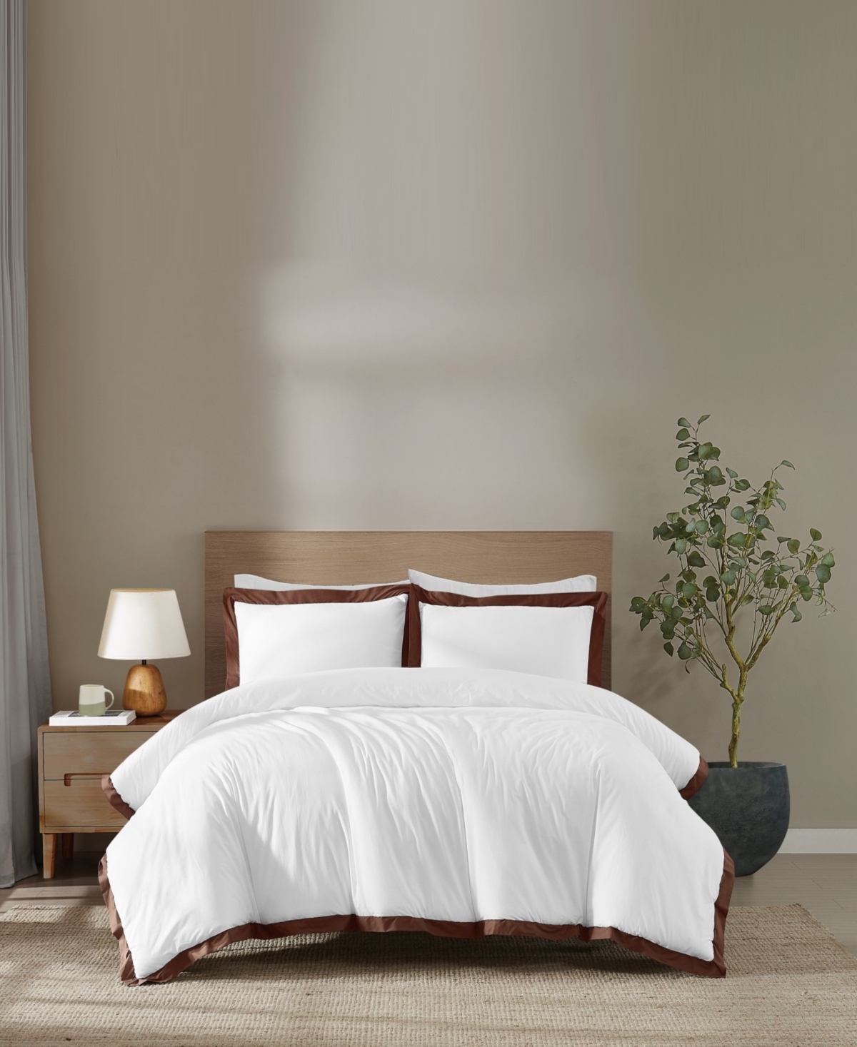 Click here for Brooklyn Loom Cotton Hotel Border 3-Piece Duvet Co... prices