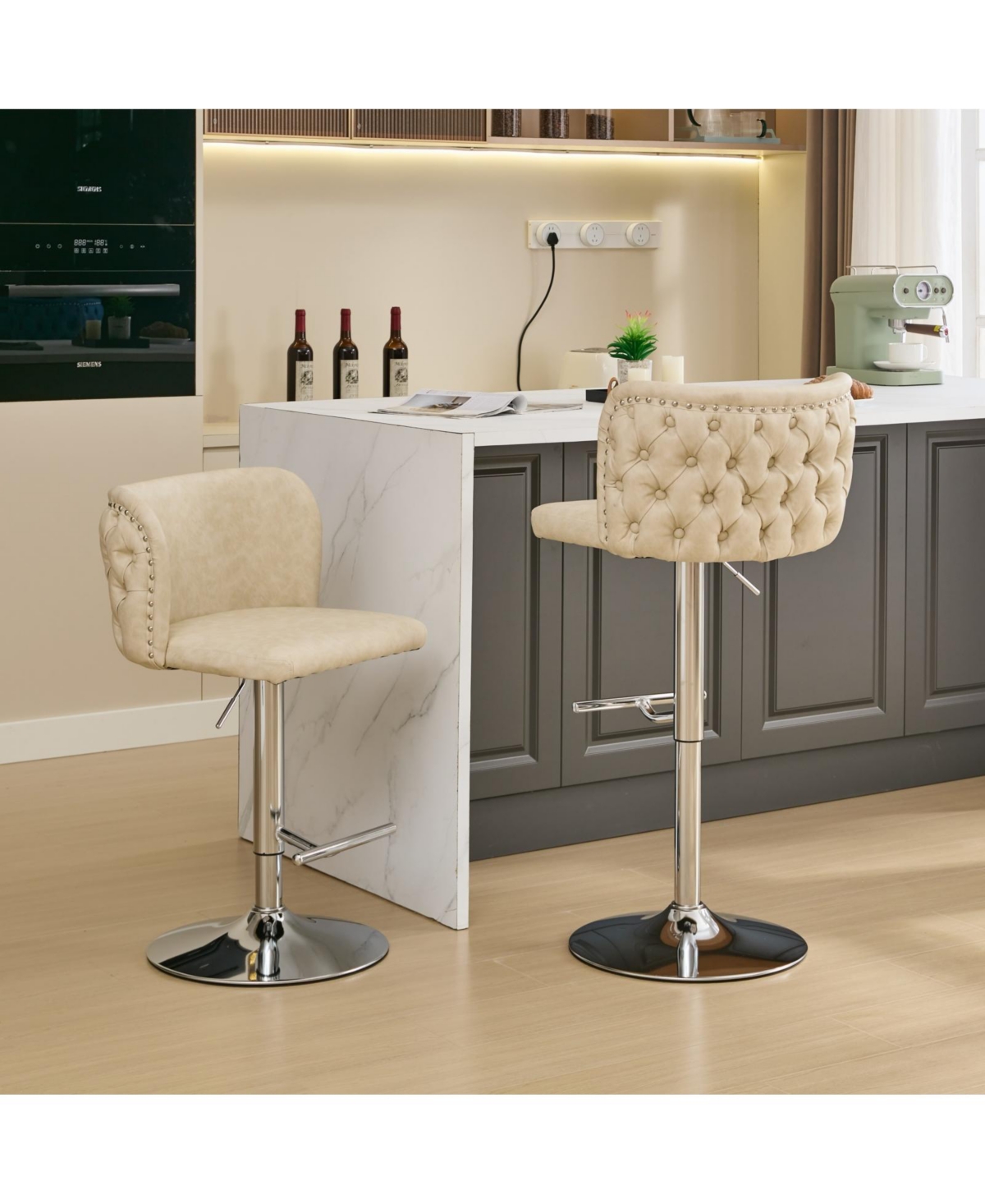 Click here for Clihome Swivel Barstools Adjusatble Seat Height Wi... prices