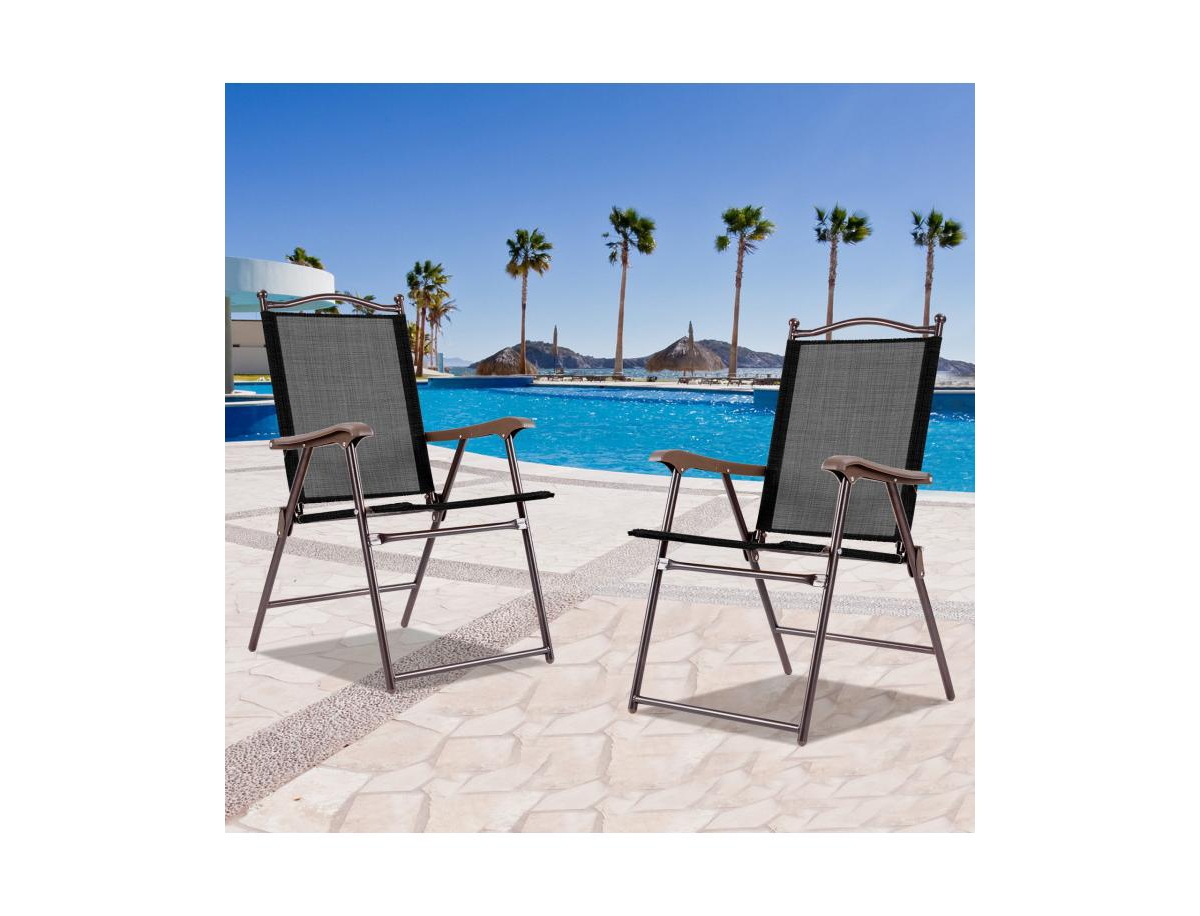 Click here for Mondawe Set of 2 Patio Folding Sling Back Camping... prices