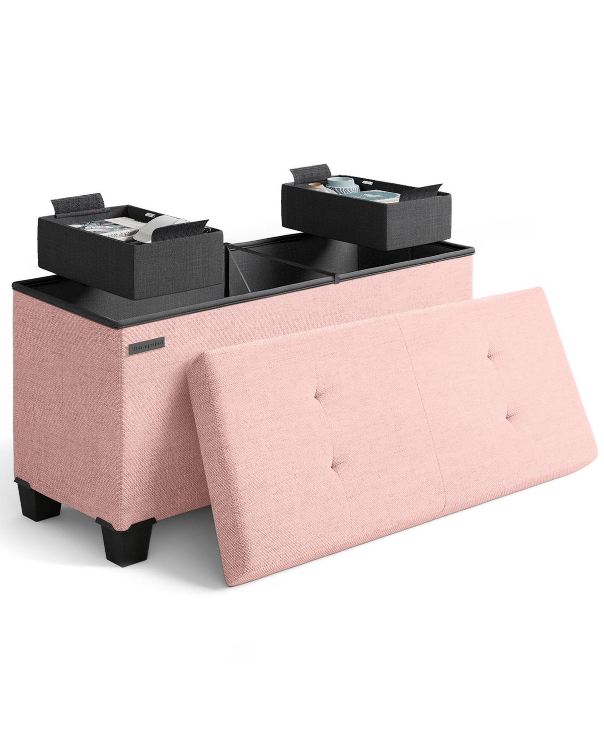 Click here for Nestl 30 Inch Ottoman Storage Bench with Storage B... prices