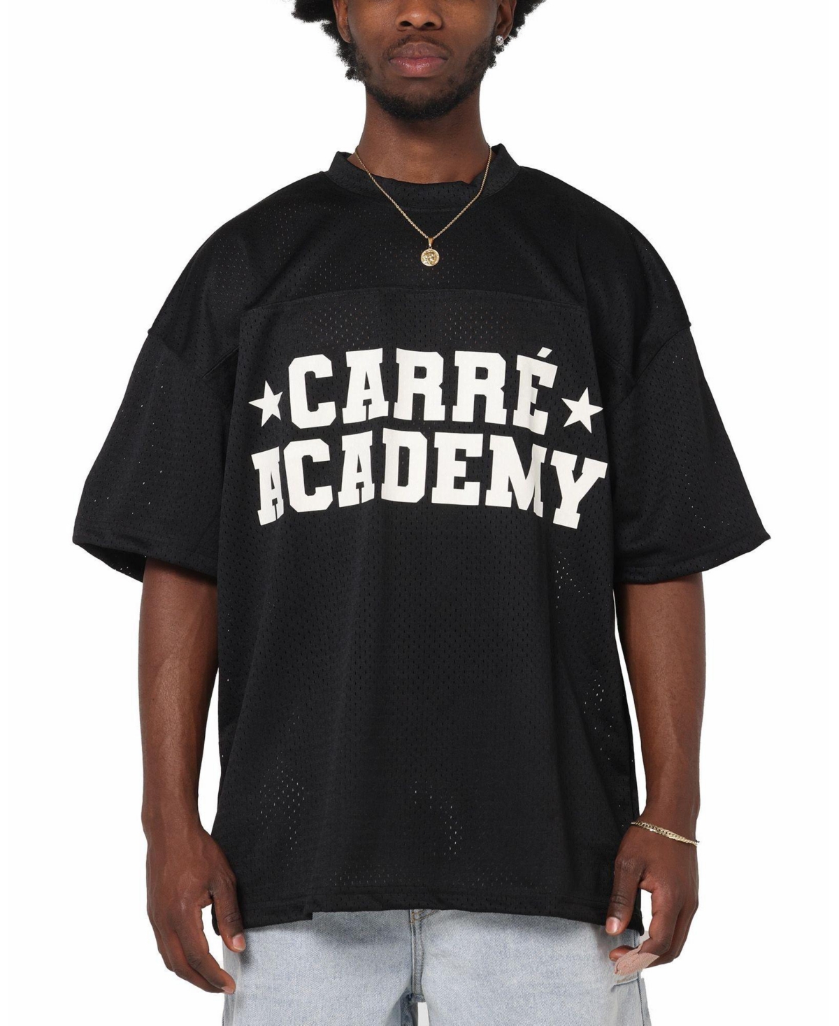 Click here for Carre Mens Star Academy Mesh T-Shirt - Black prices