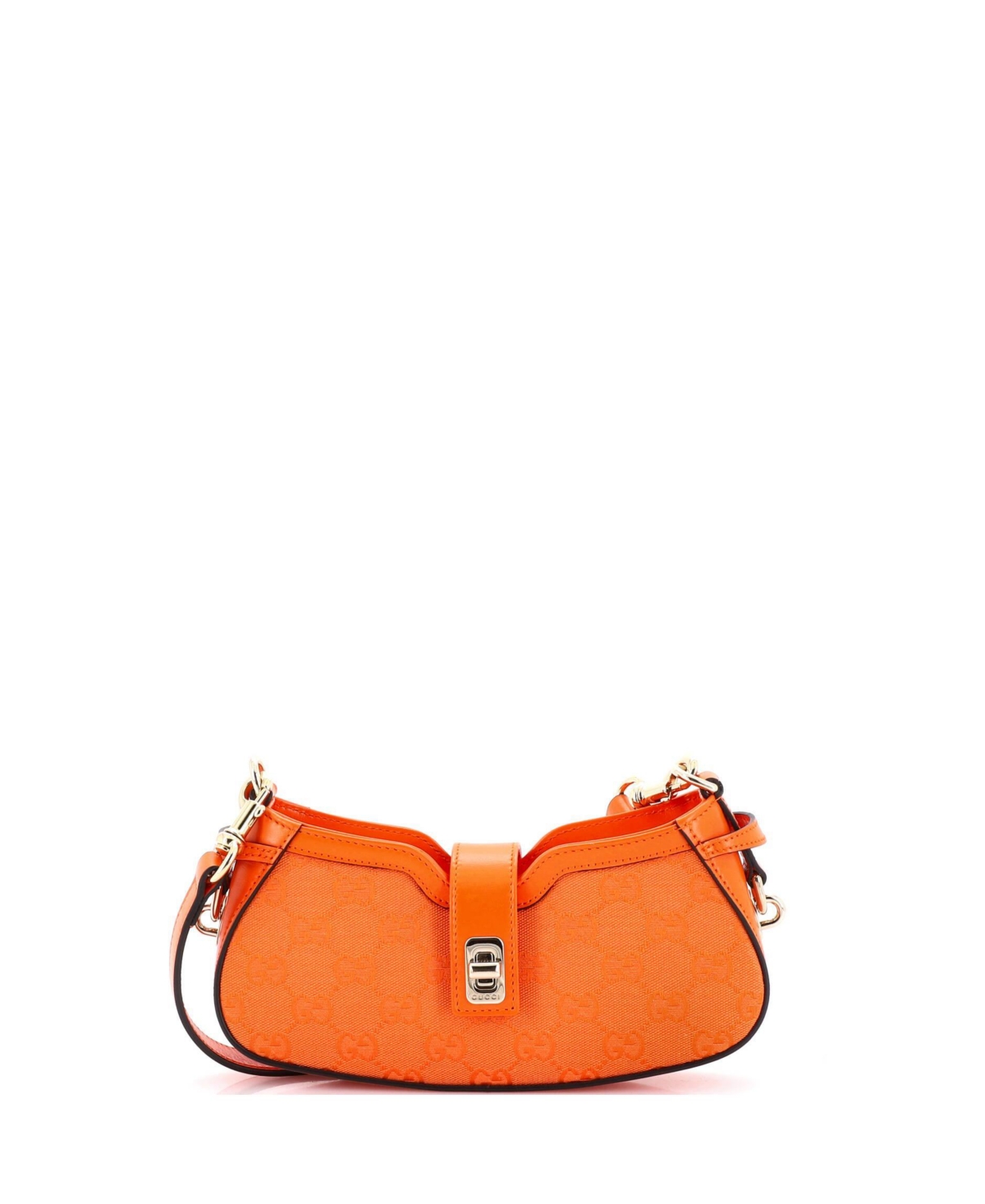 Click here for Pre-Owned Gucci Mini Moon Side Shoulder Bag Gg Can... prices