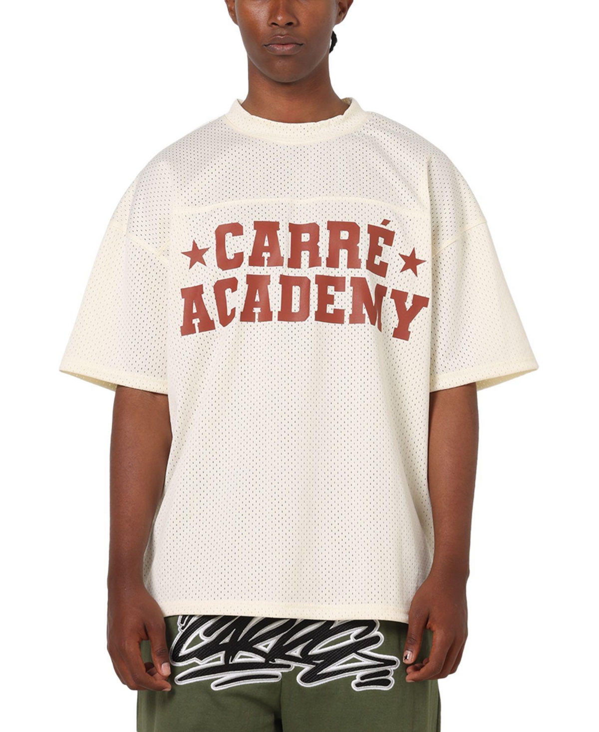 Click here for Carre Mens Star Academy Mesh T-Shirt - White prices