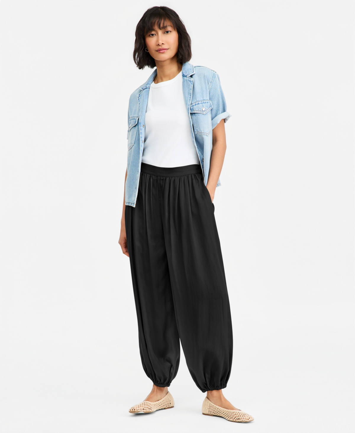 Click here for On 34th Womens Pull-On Balloon Pants  Macys Exclus... prices