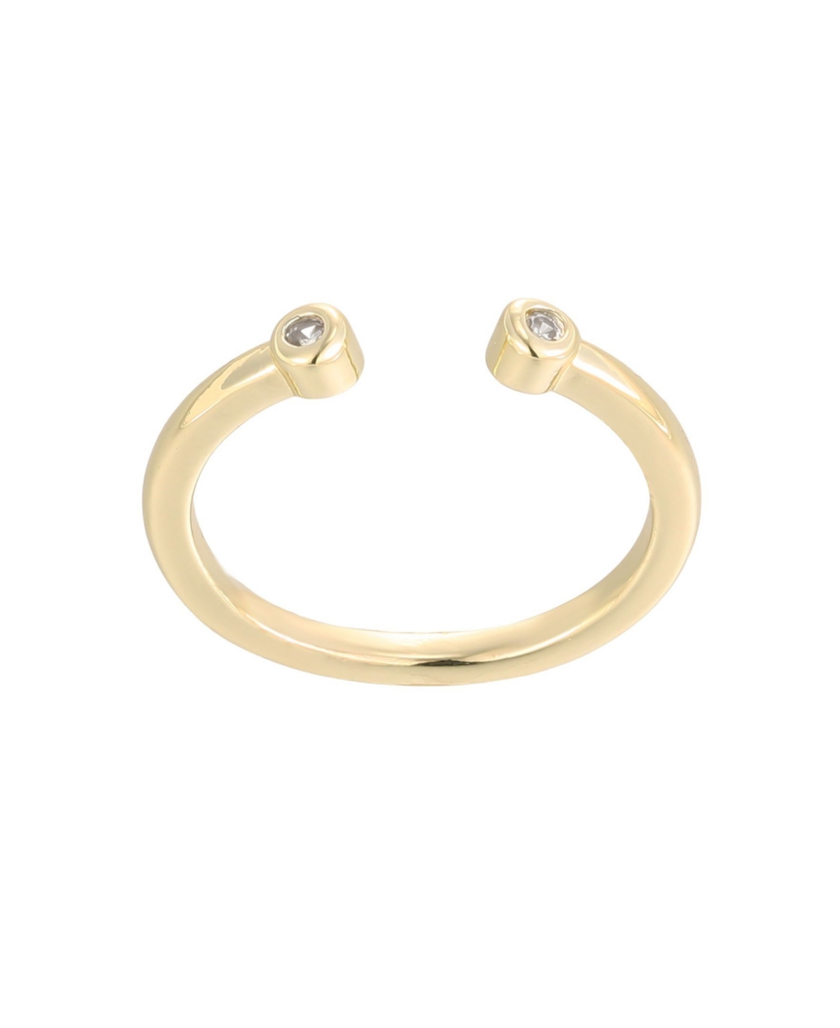 Click here for Adornia Gold Cubic Zirconia Ends Open Adjustable T... prices