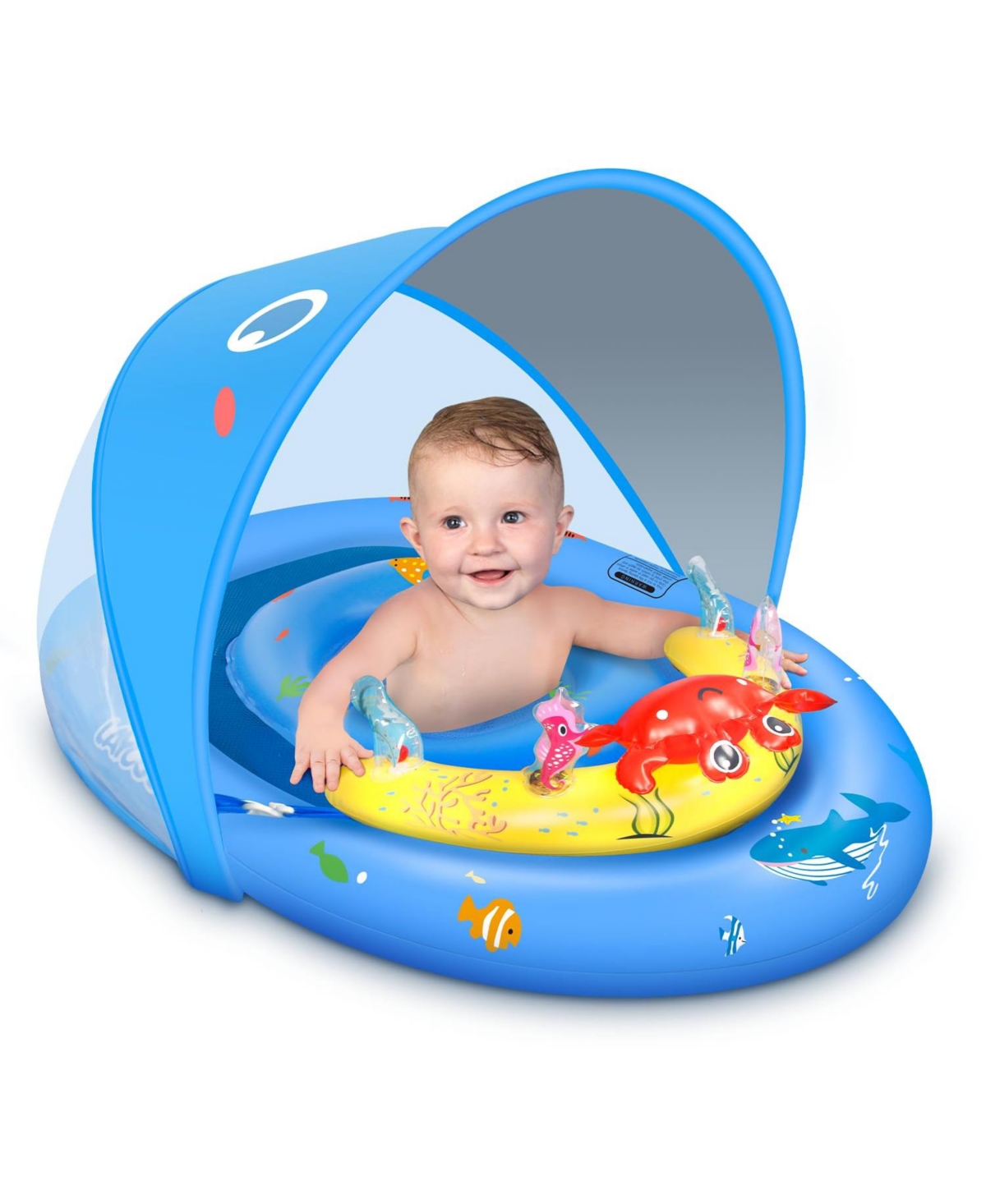 Click here for Aofar Baby Pool Float UPF50+ Sun Canopy Safety Sea... prices