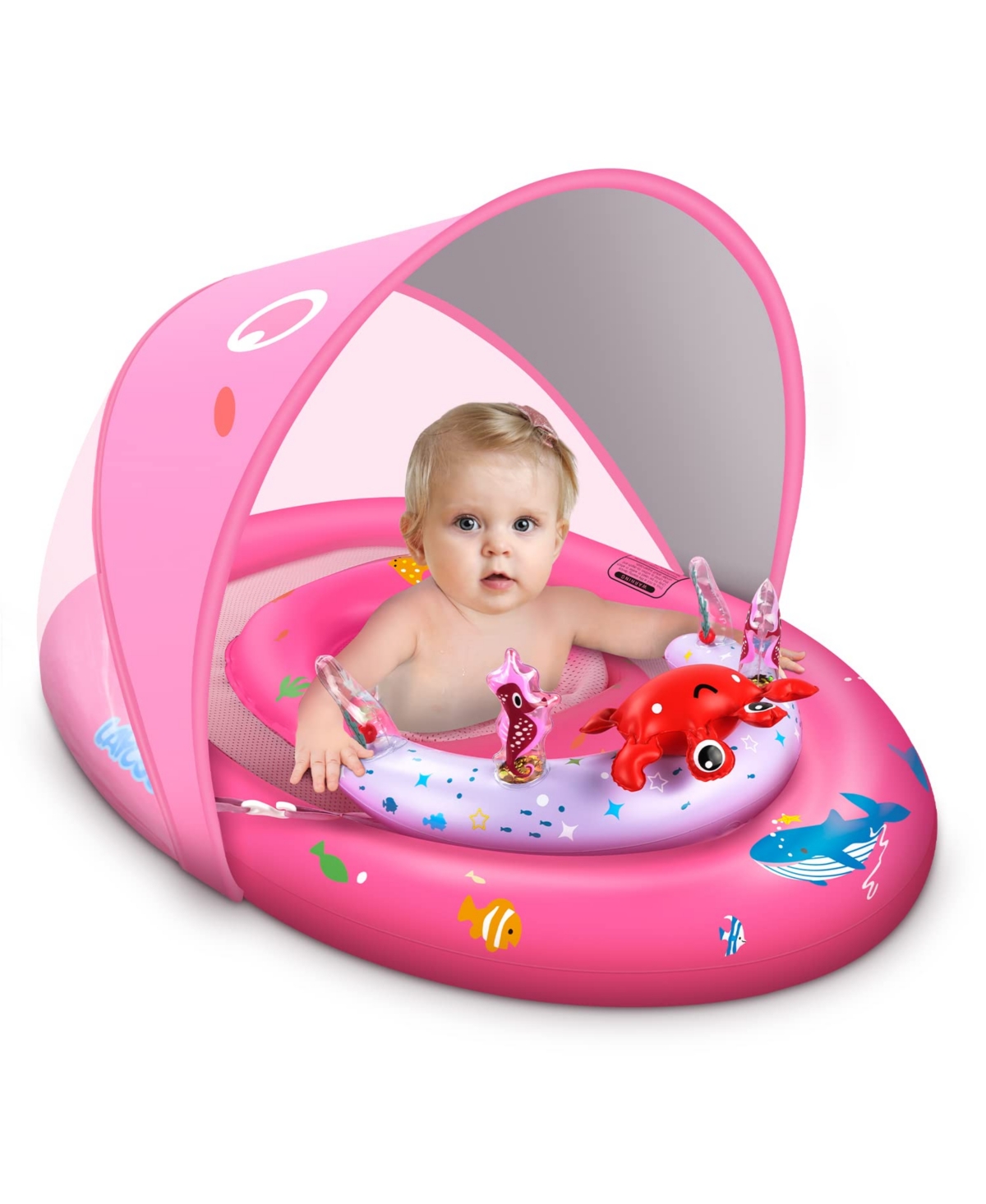 Click here for Aofar Baby Pool Float UPF50+ Sun Canopy Safety Sea... prices