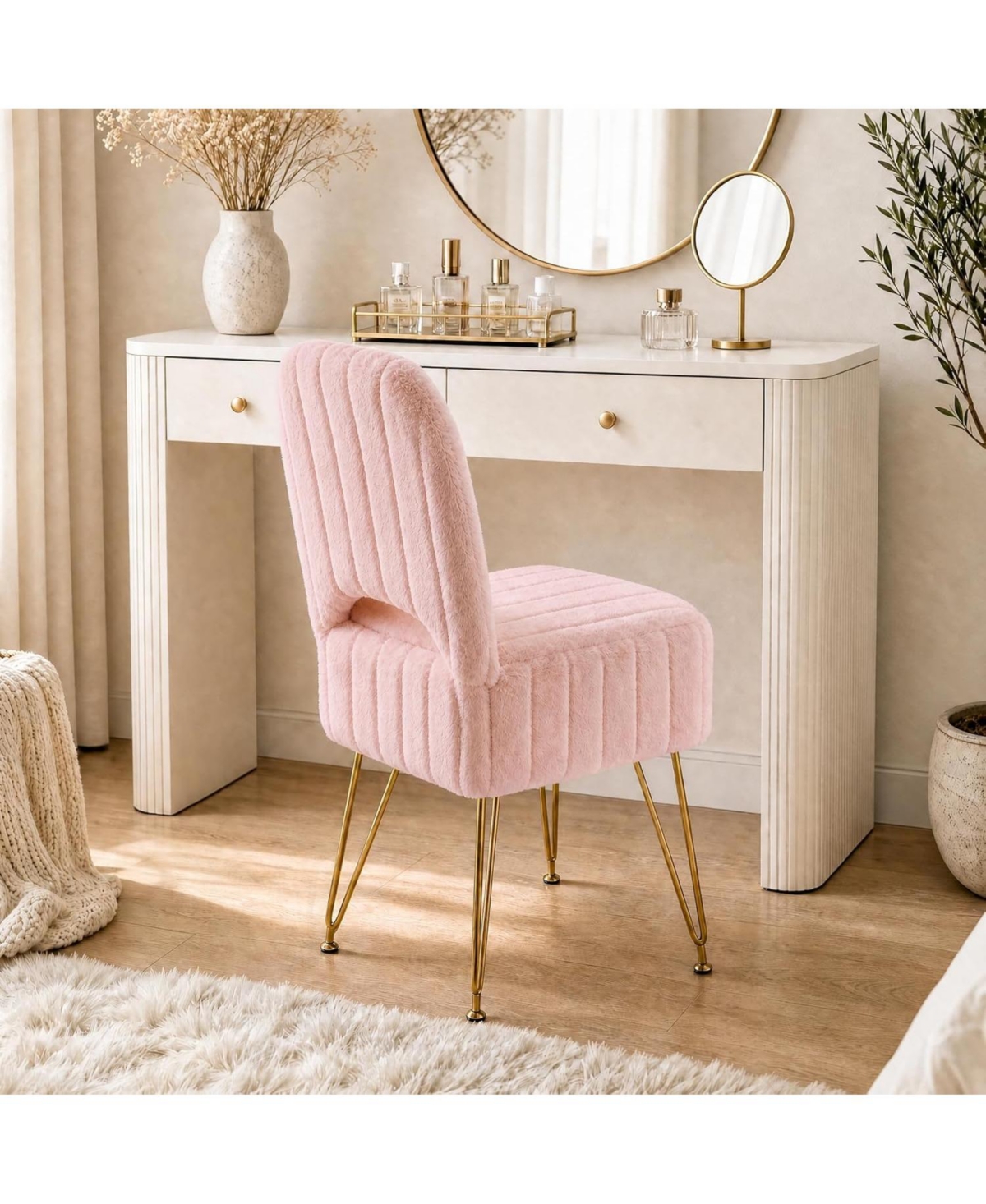 Click here for gaomon Vanity Stool Chair with Backrest  Square Ot... prices