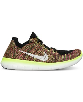 Nike Men's Free Run Flyknit Running Sneakers from Finish Line - Macy's