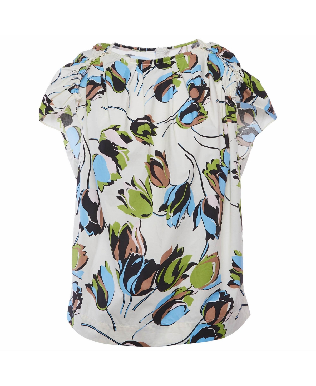 Click here for Pre-Owned Marni Womens Tulip Print Pleated Cotton... prices