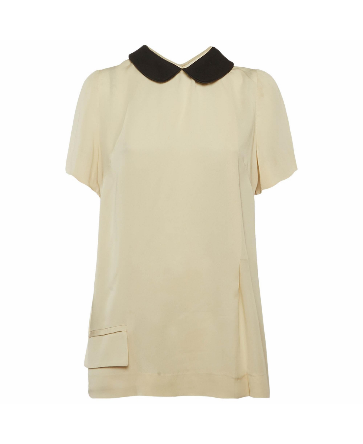 Click here for Pre-Owned Marni Womens Crepe Top with Contrast Col... prices