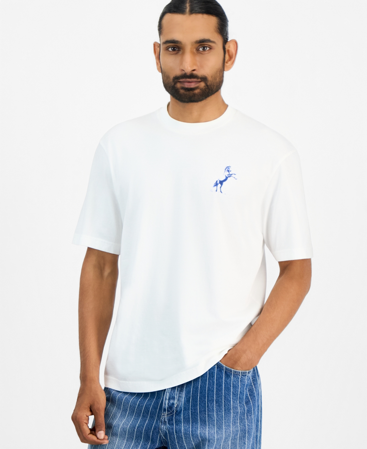 Click here for Hugo by Hugo Boss Mens Noxwash Graphic Crewneck T-... prices