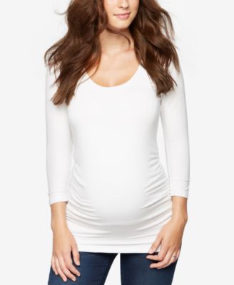 A Pea In The Pod Maternity Ruched Top - Macy's