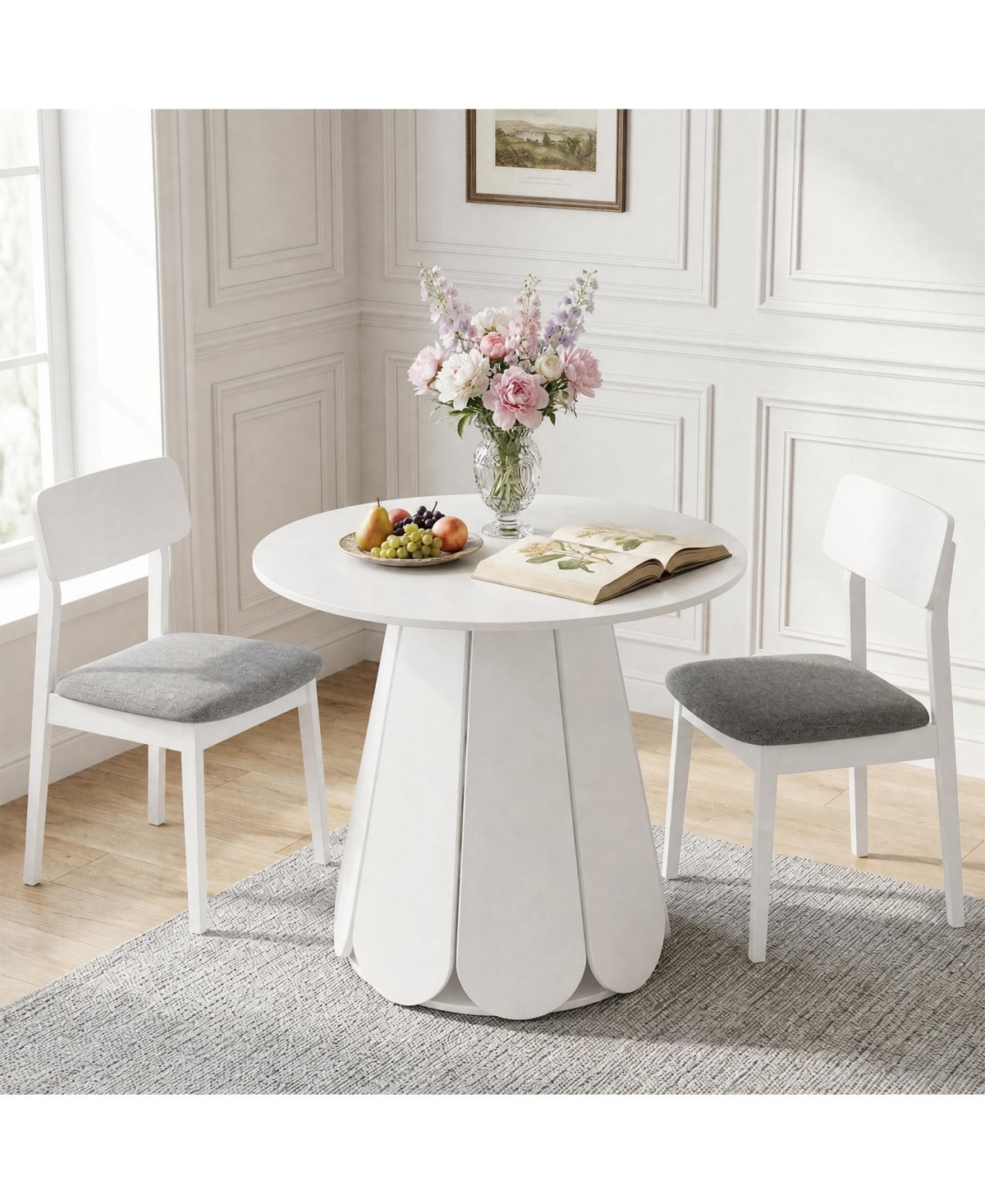 Click here for homfan 31.5 Round Dining Table for 2-4 People  Far... prices