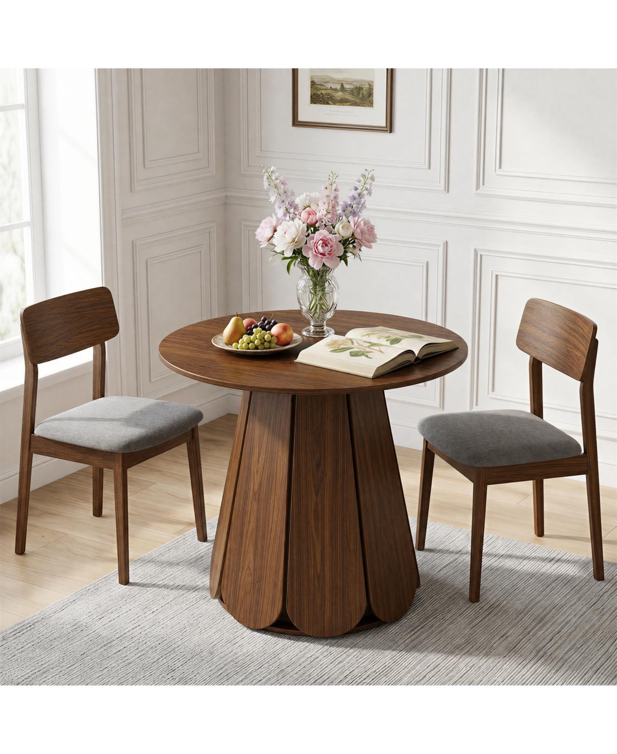 Click here for homfan 31.5 Round Dining Table for 2-4 People  Far... prices