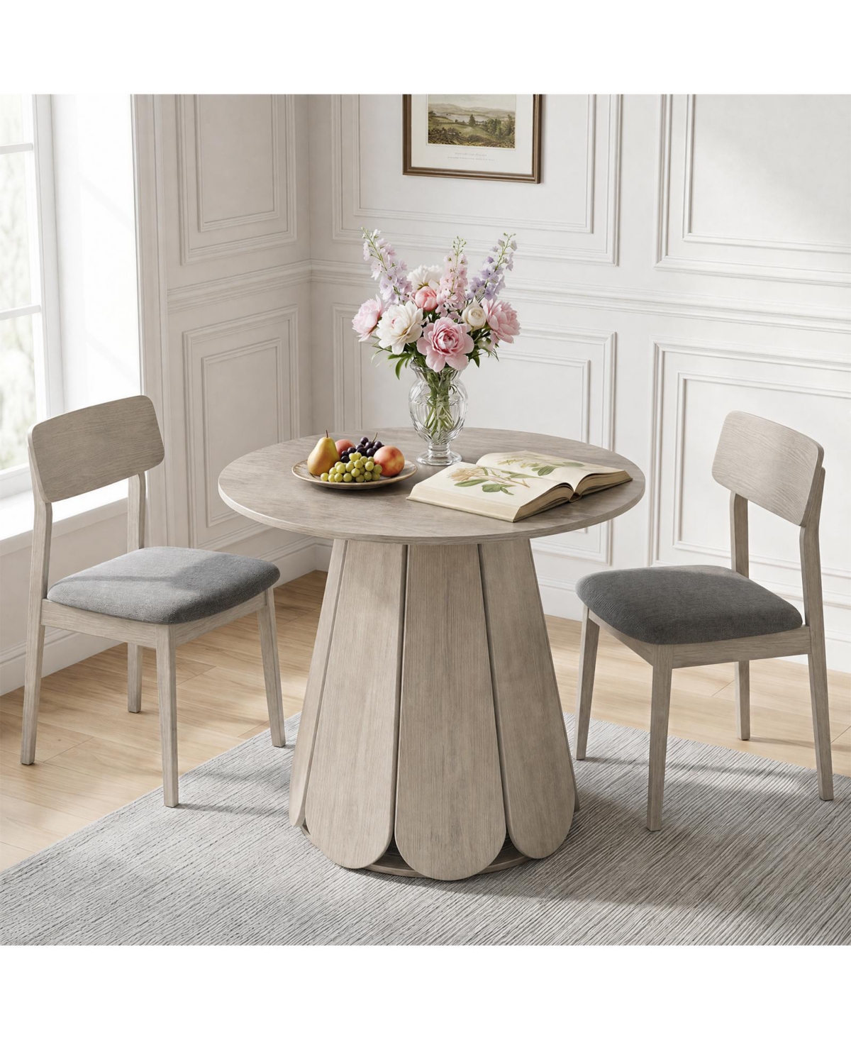 Click here for homfan 31.5 Round Dining Table for 2-4 People  Far... prices
