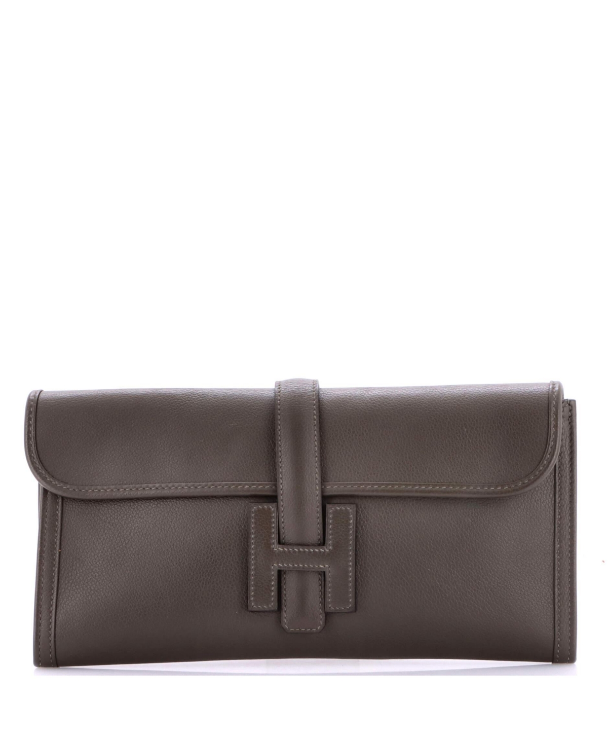 Click here for Pre-Owned HERMES 29 Jige Elan Clutch Evercolor - B... prices