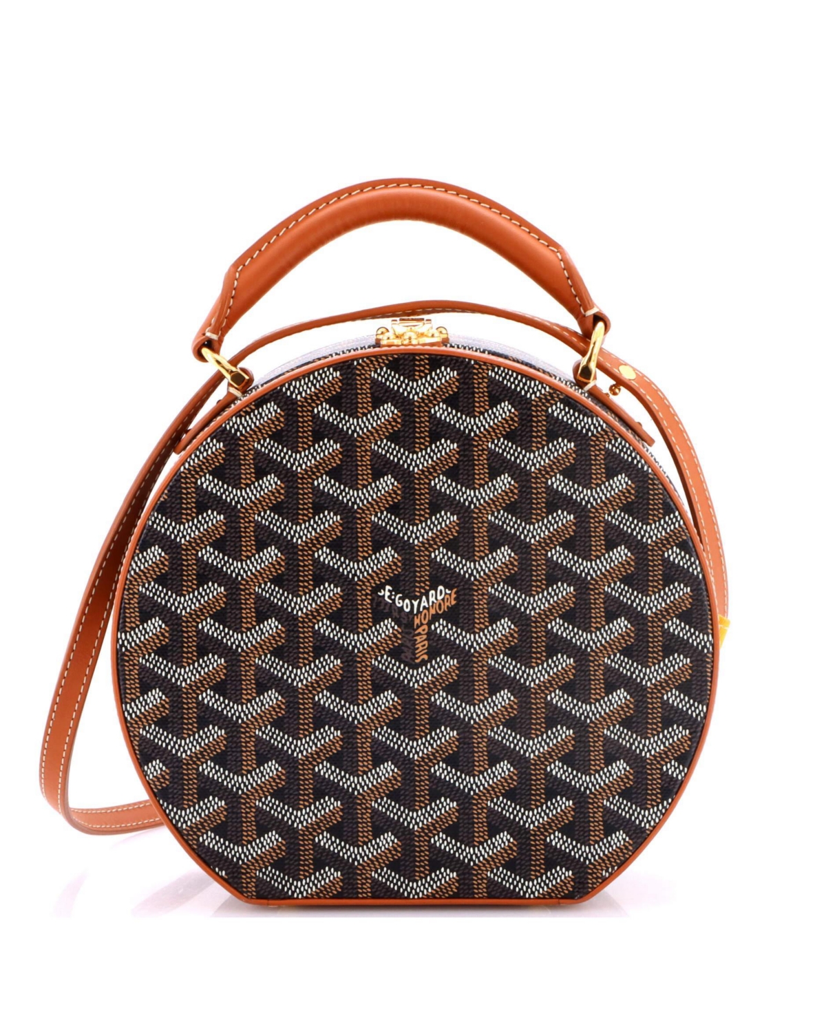 Click here for Pre-Owned Goyard Alto Hatbox Bag Coated Canvas - B... prices