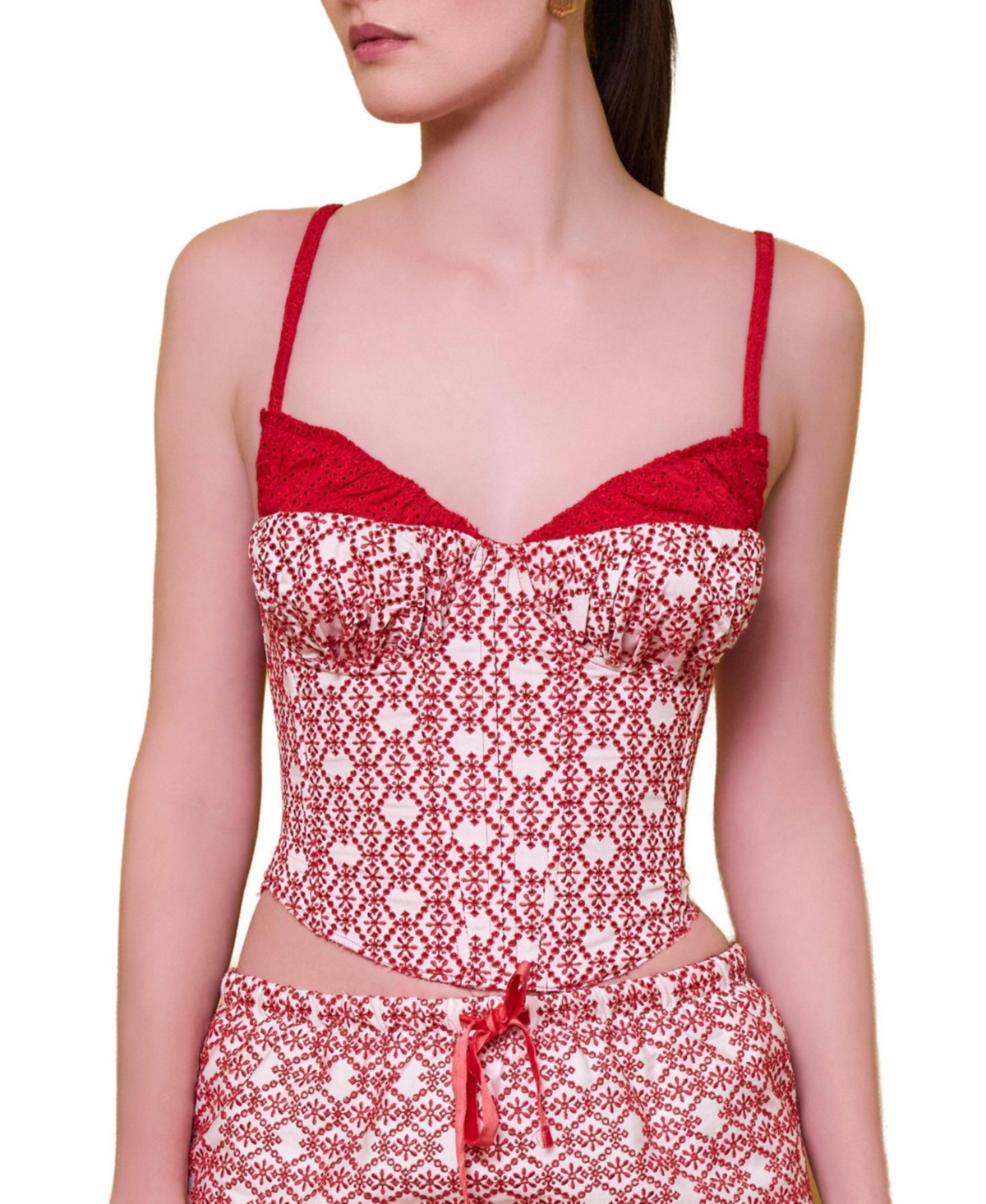 Click here for Pcfg Womens The Broderie Anglaise Edit Embroidered... prices