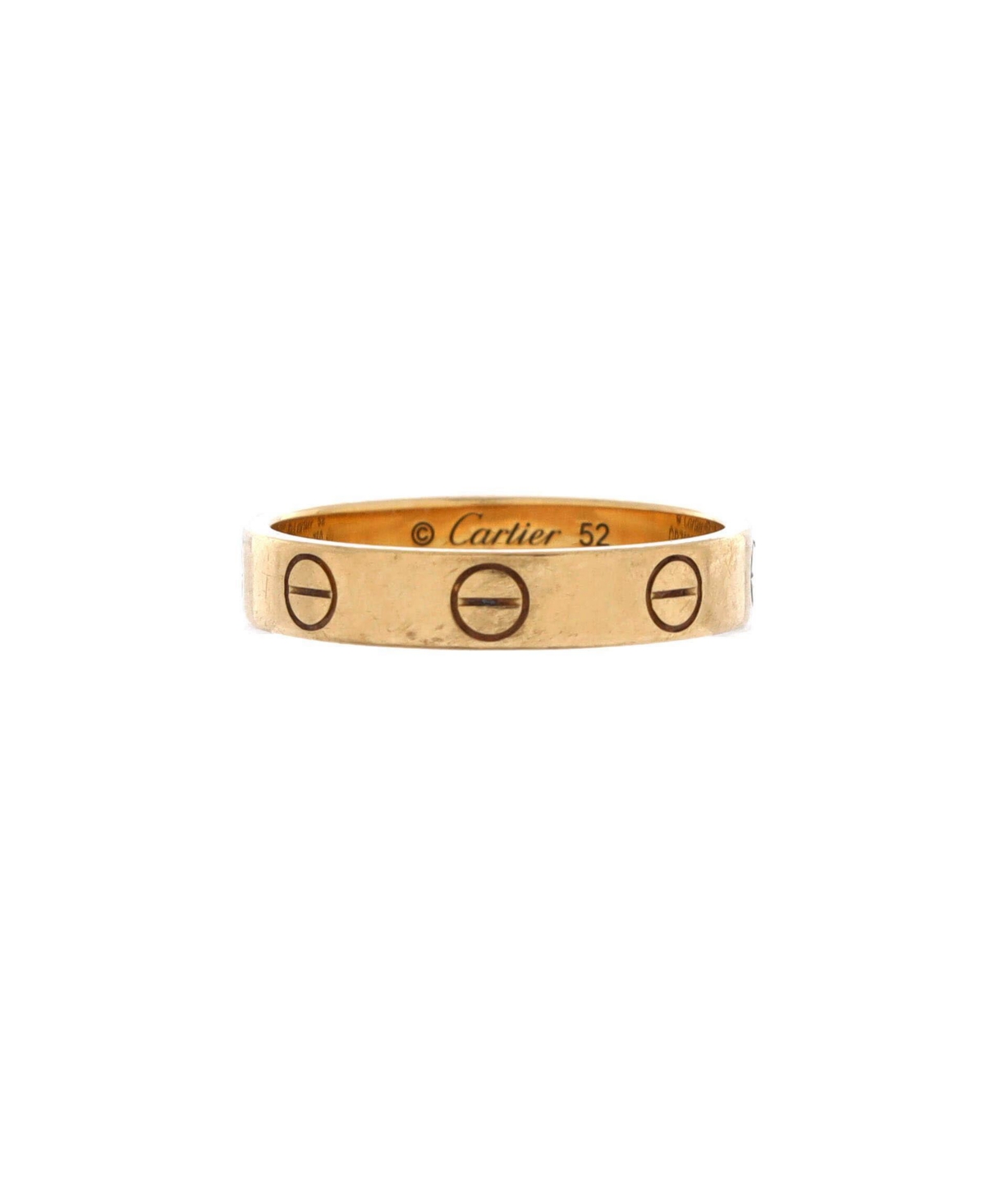 Click here for Pre-Owned Cartier Love Wedding Band Ring - 18k yel... prices