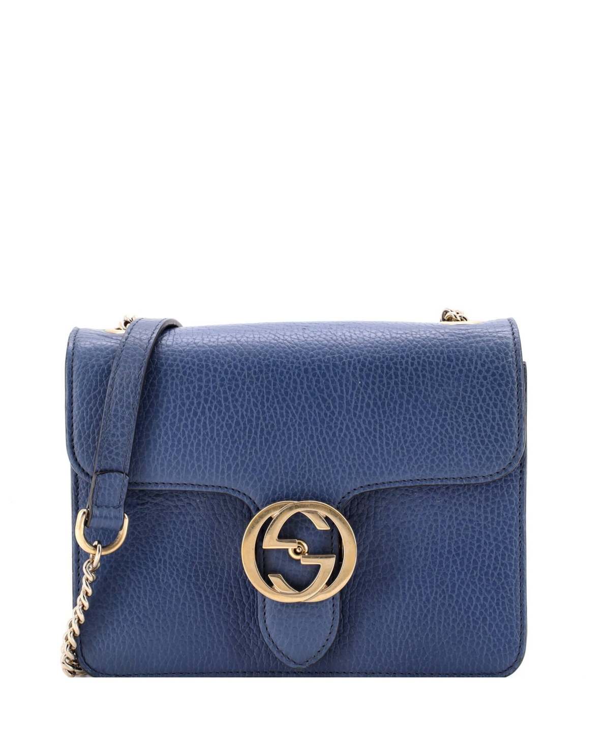 Click here for Pre-Owned Gucci Small Interlocking Shoulder Bag Le... prices