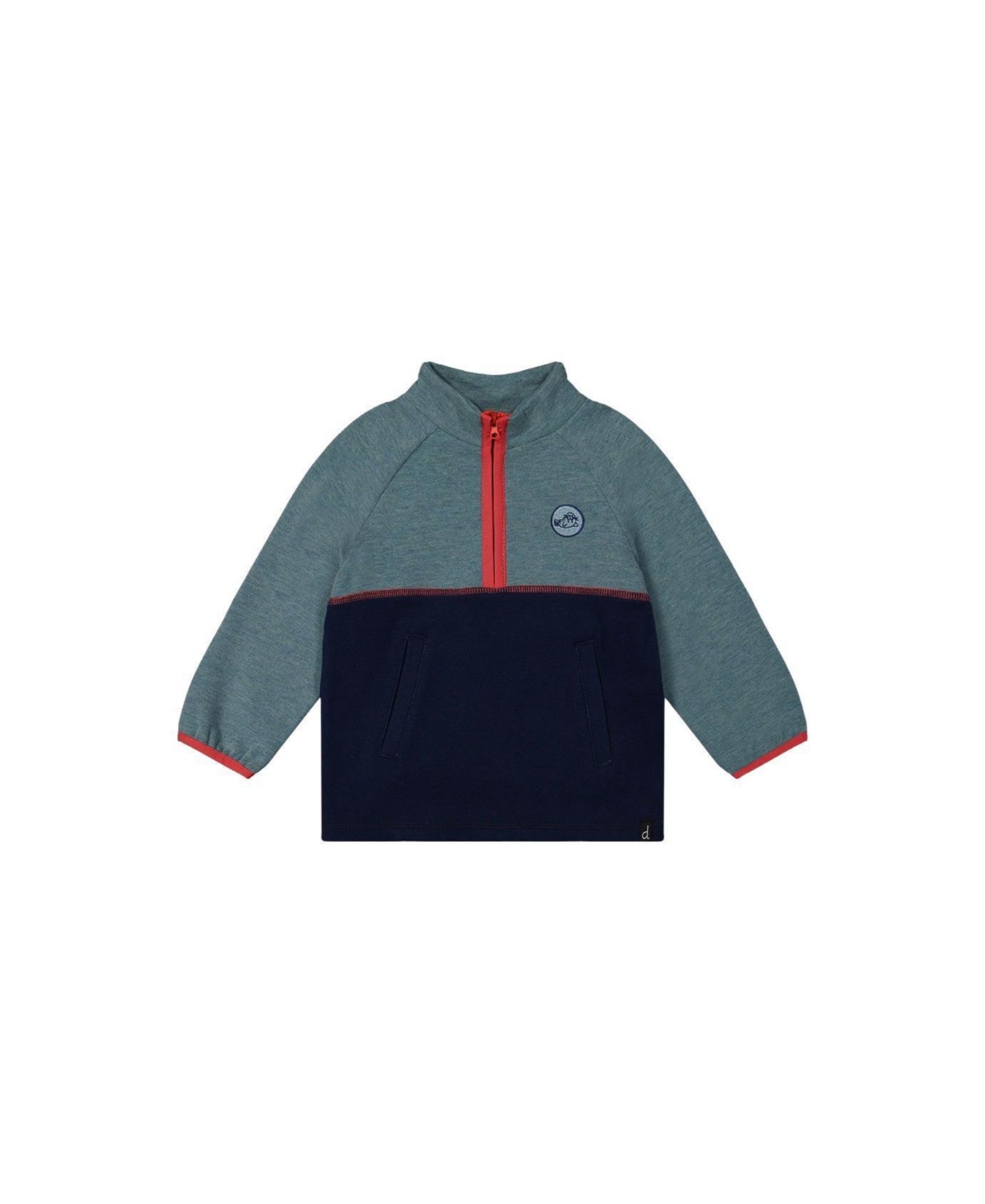 Click here for Deux par Deux Toddler Boys 2T-5T Zip Mock Neck Top... prices