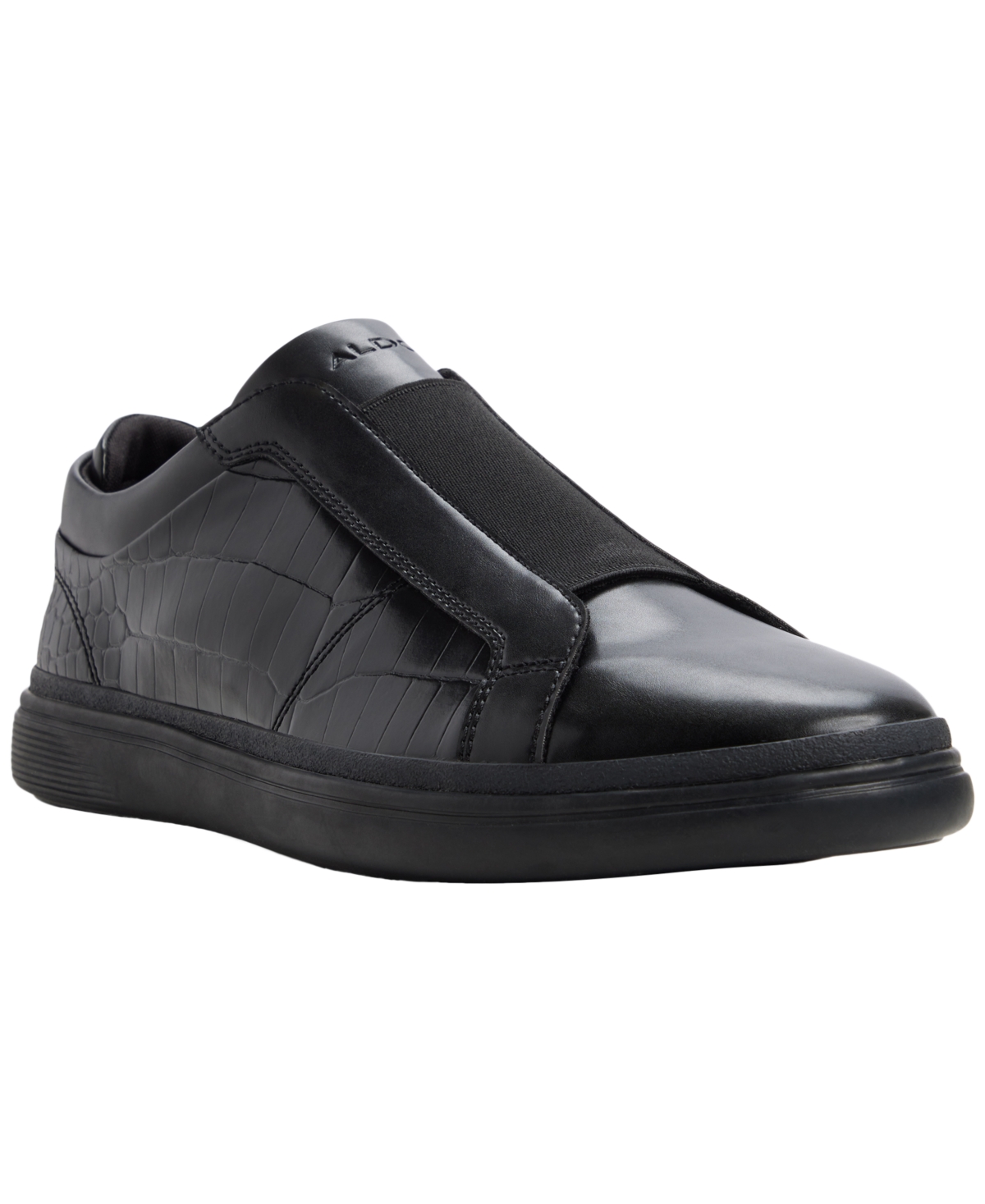 Click here for Aldo Mens Aros Round-Toe Sneakers - Black prices