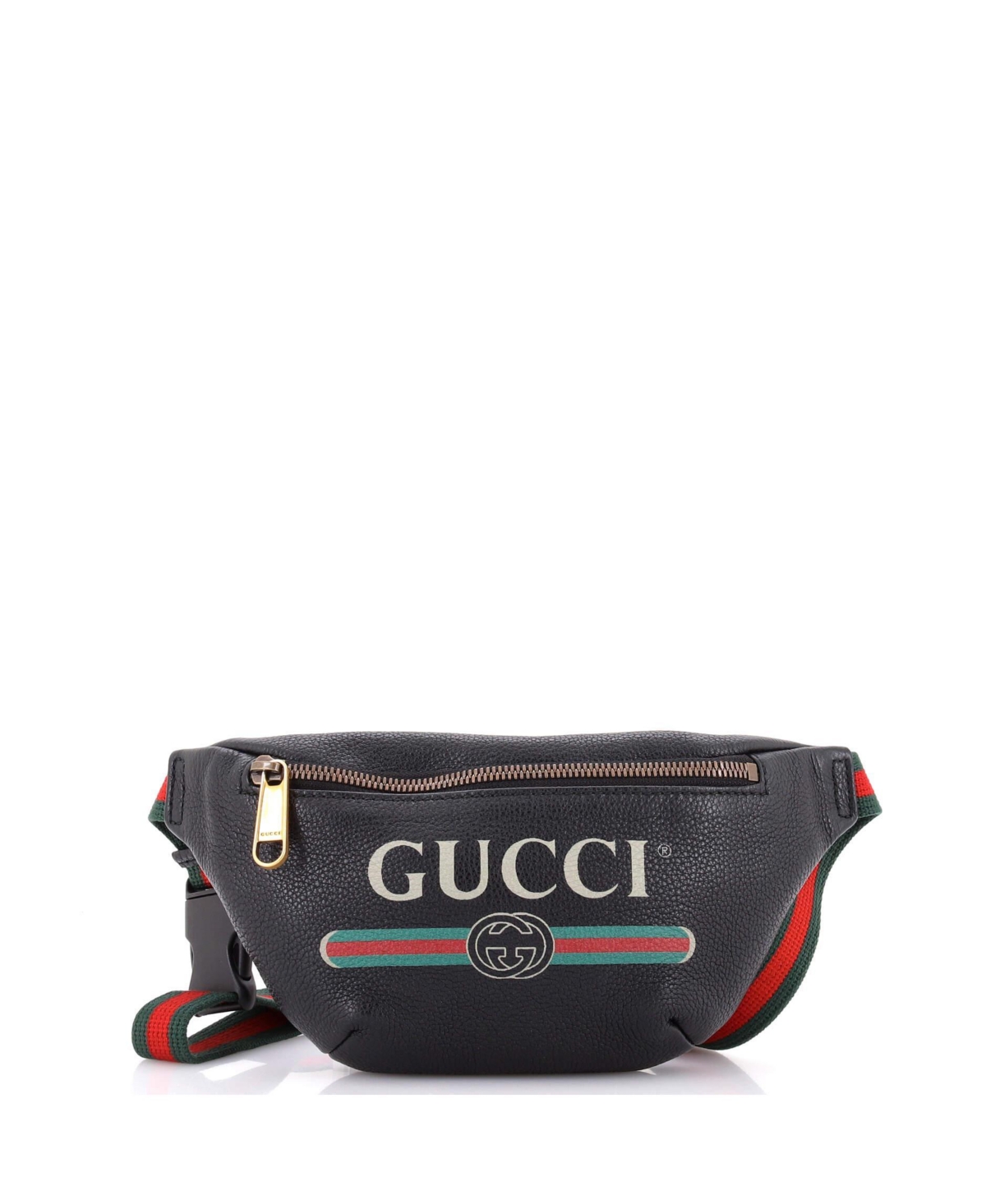 Click here for Pre-Owned Gucci Small Logo Belt Bag Printed Leathe... prices