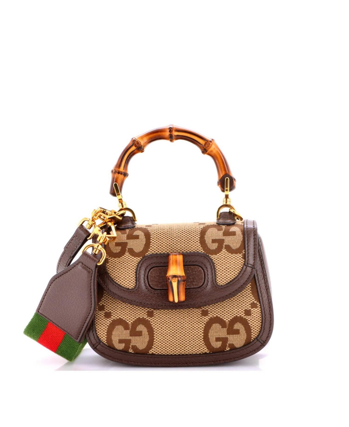 Click here for Pre-Owned Gucci Mini Bamboo 1947 Top Handle Bag Ju... prices