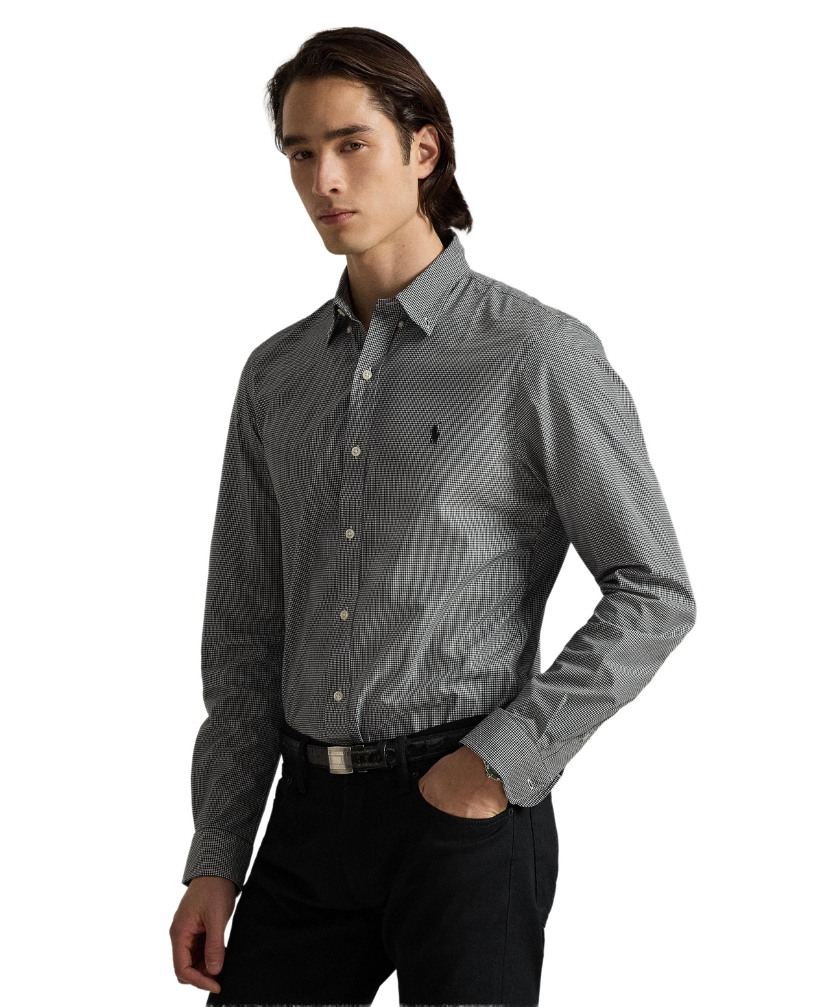 Click here for Polo Ralph Lauren Mens Slim-Fit Stretch Poplin Shi... prices