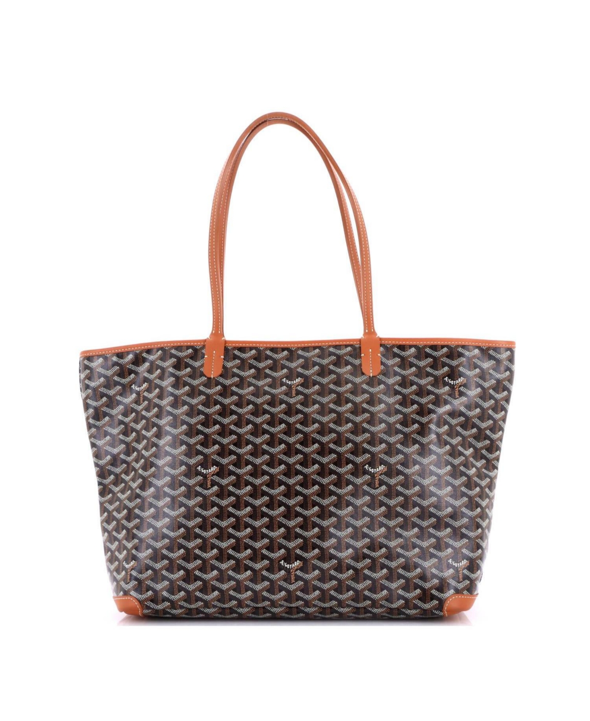 Click here for Pre-Owned Goyard Mm Artois Tote Coated Canvas - Br... prices