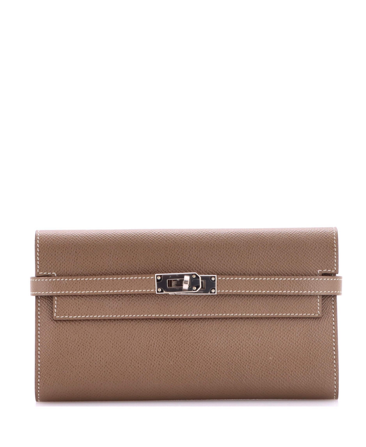 Click here for Pre-Owned HERMES Long Kelly Wallet Epsom - Brown prices