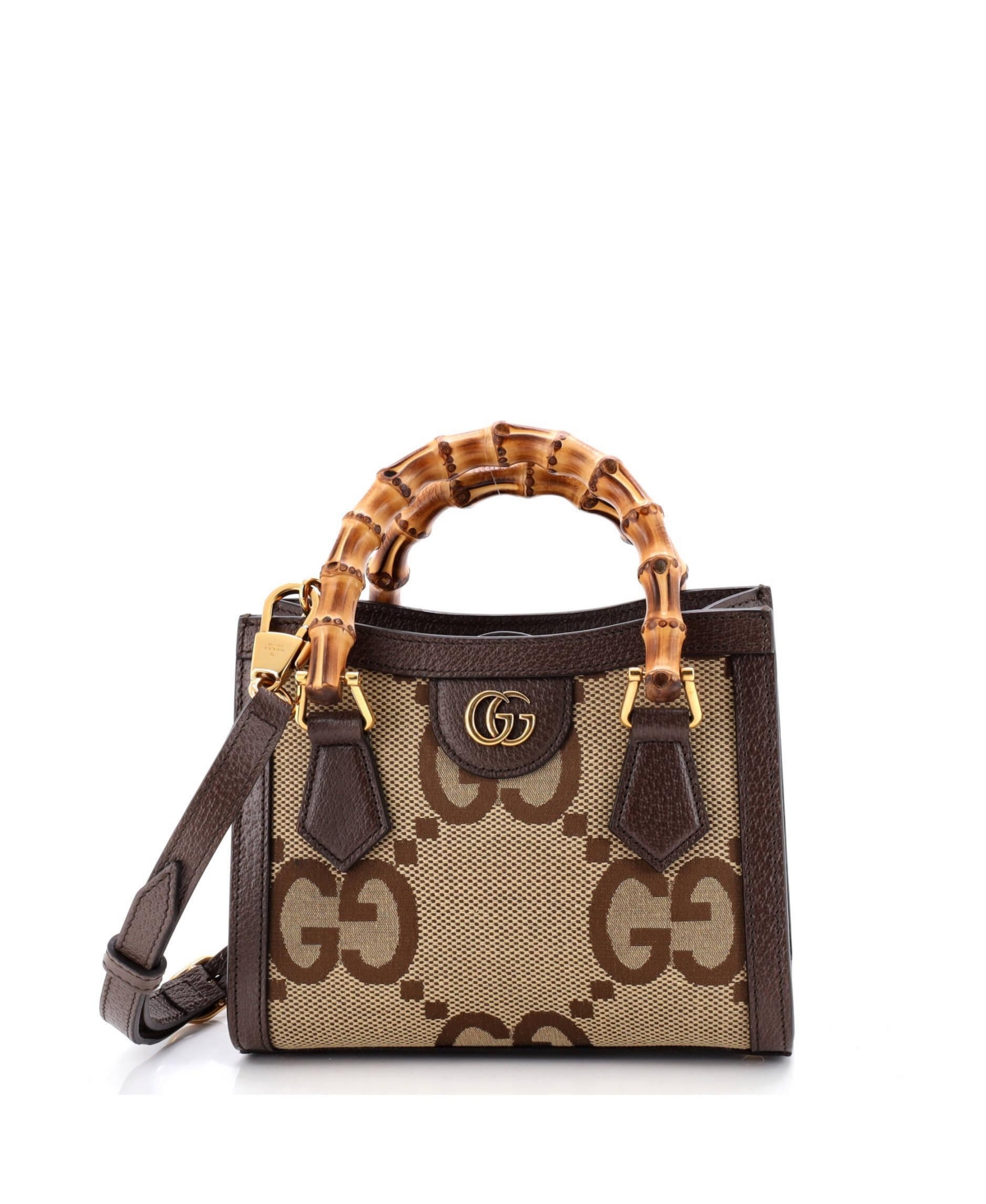 Click here for Pre-Owned Gucci Mini Diana Nm Bamboo Handle Tote J... prices