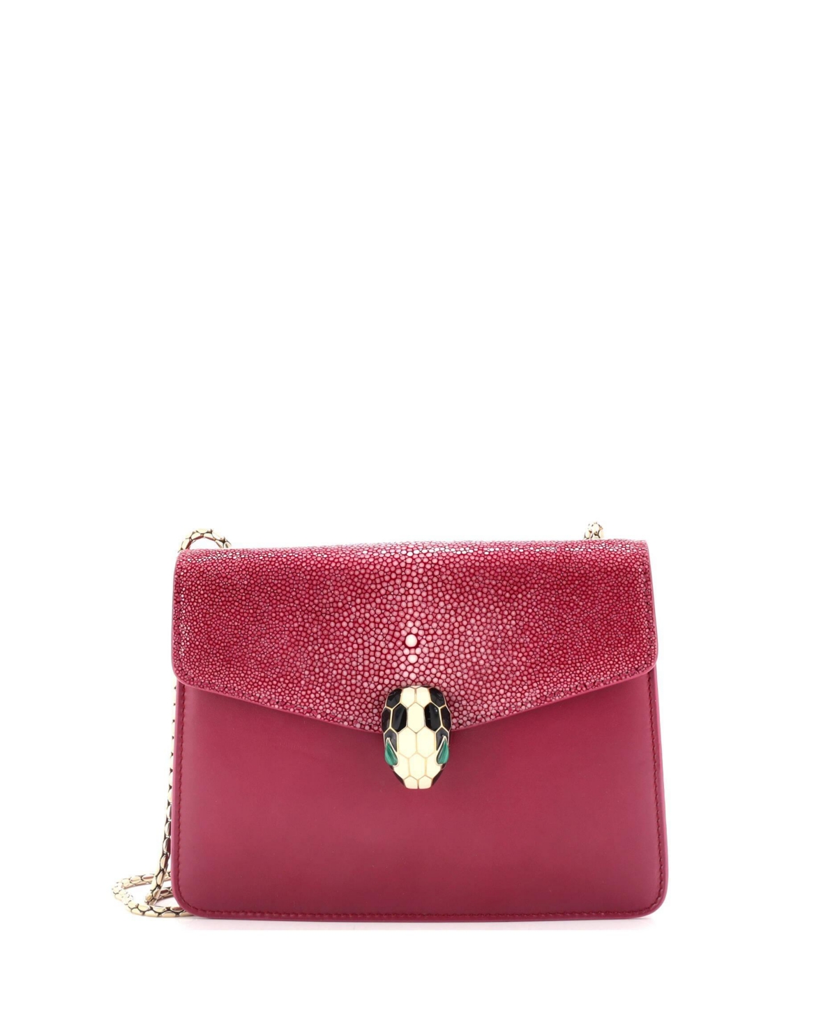 Click here for Pre-Owned Bvlgari Small Serpenti Forever Square Sh... prices