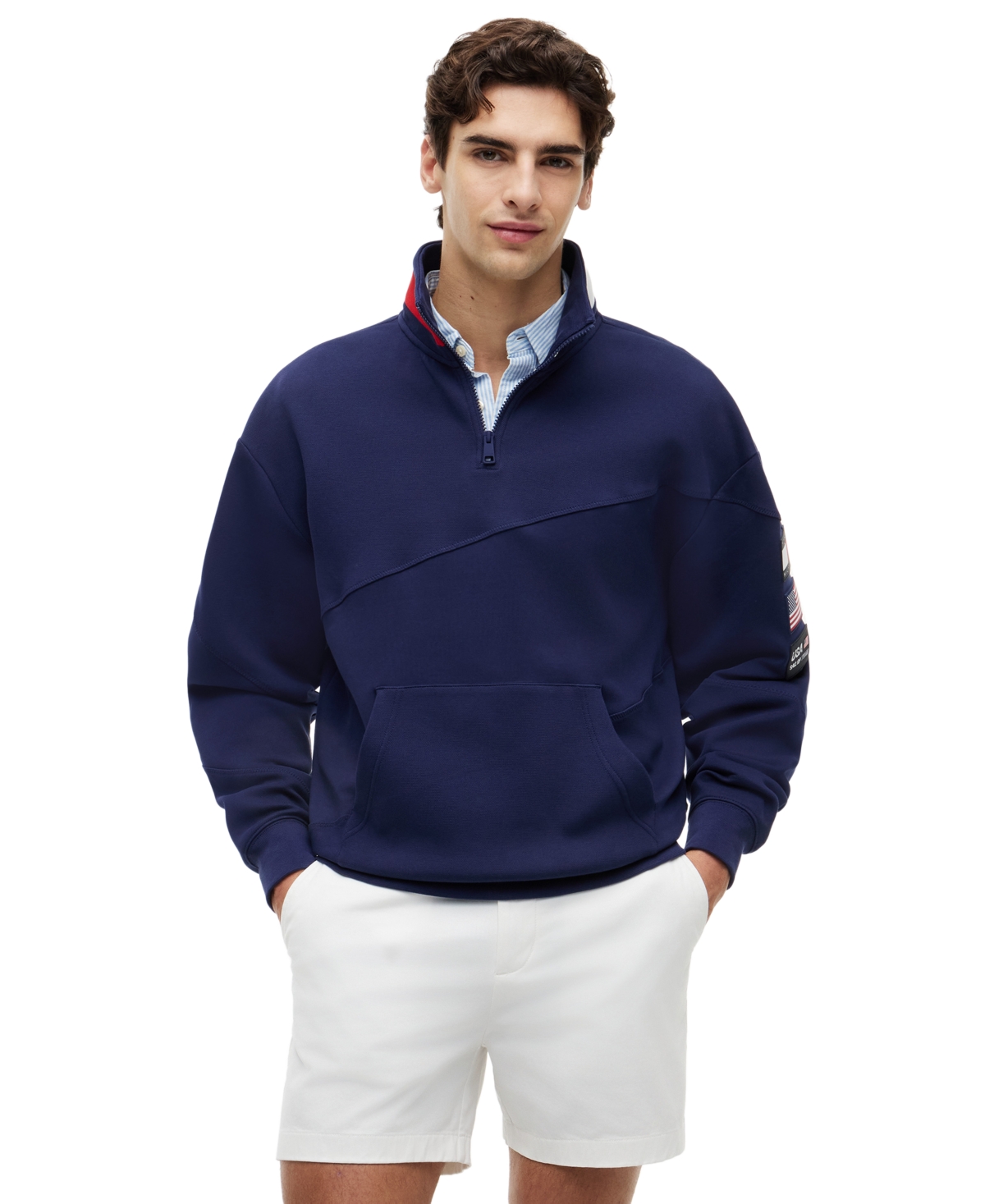 Click here for Tommy Hilfiger Mens Sailing Quarter-Zip Fleece Jac... prices