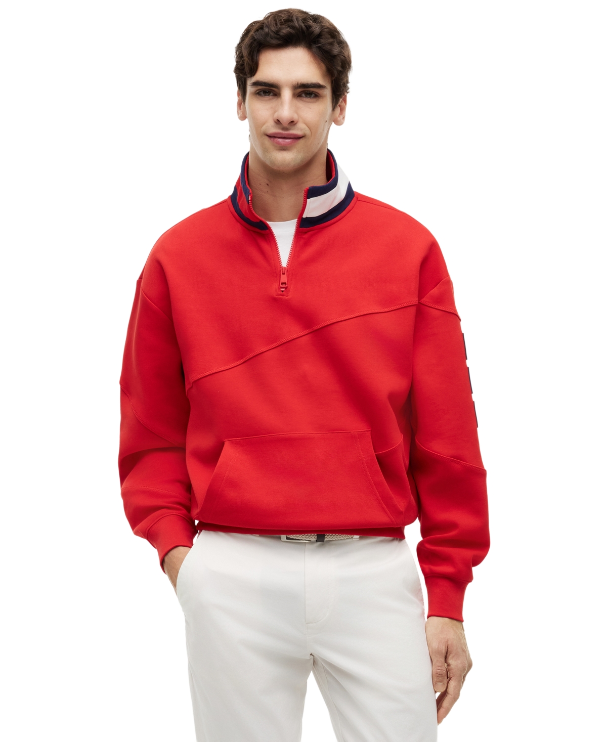 Click here for Tommy Hilfiger Mens Sailing Quarter-Zip Fleece Jac... prices