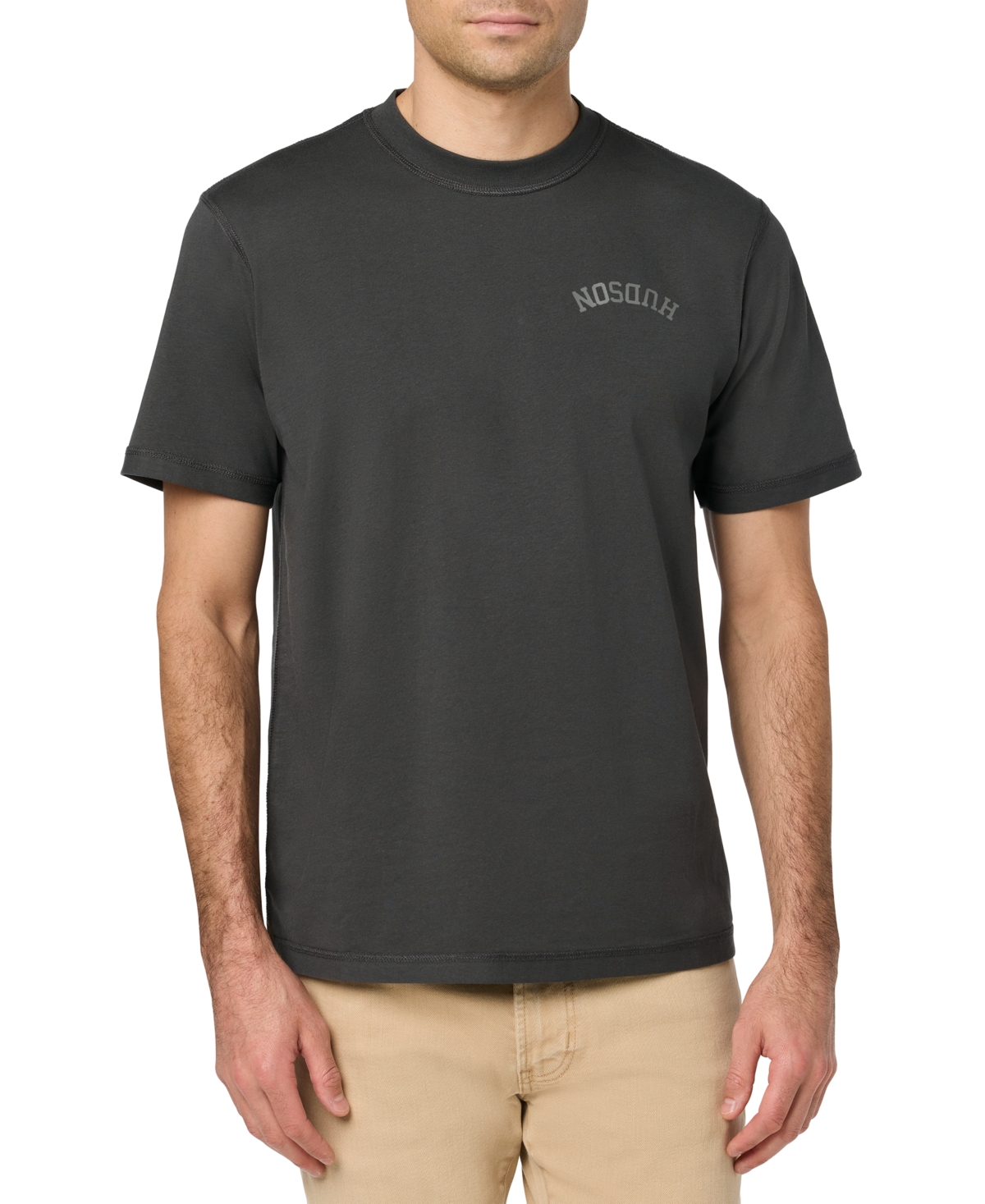 Click here for Hudson Jeans Mens Chest Logo Graphic Detail Crewne... prices