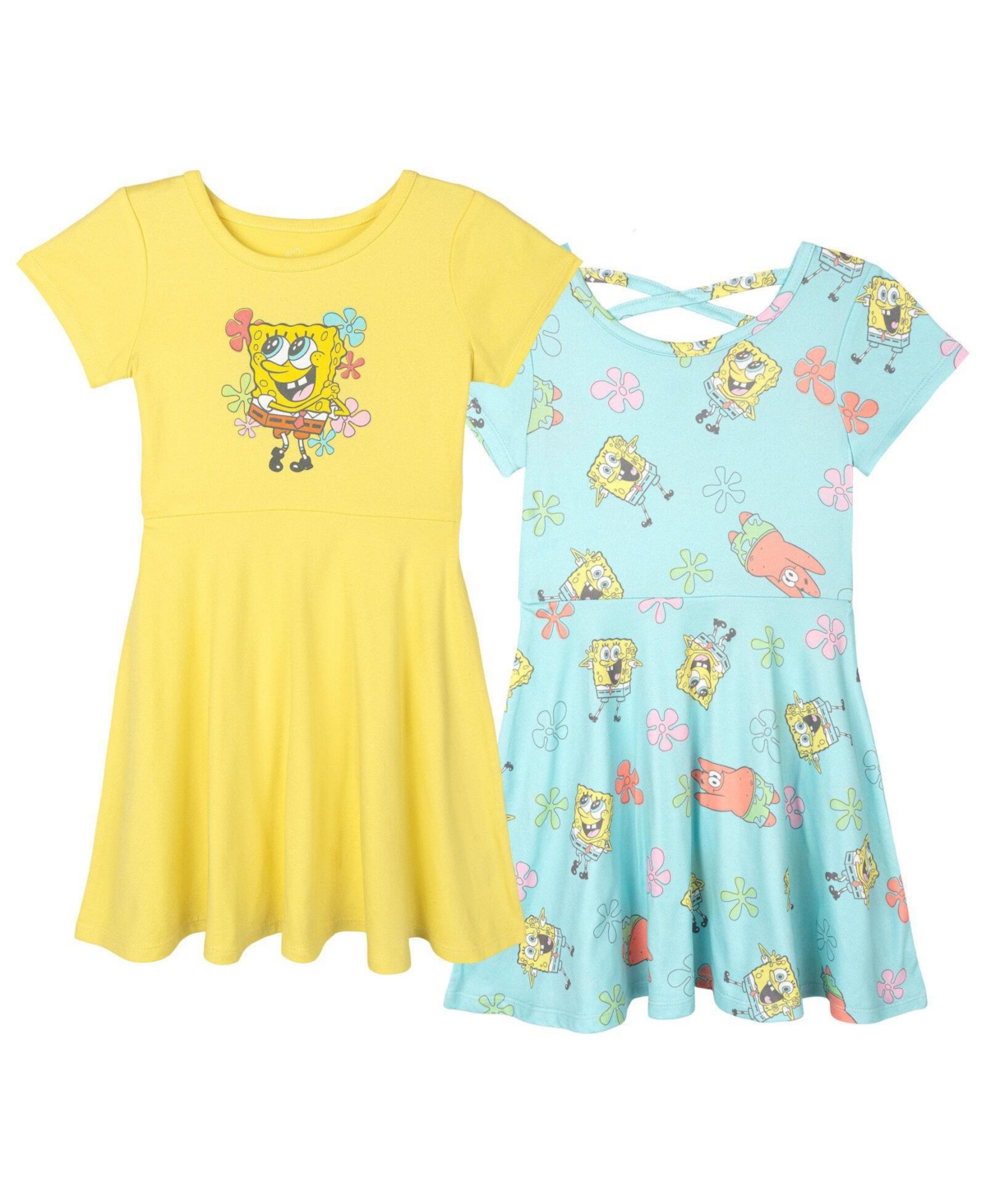Click here for SpongeBob SquarePants Girls 2-Piece Skater Dress S... prices