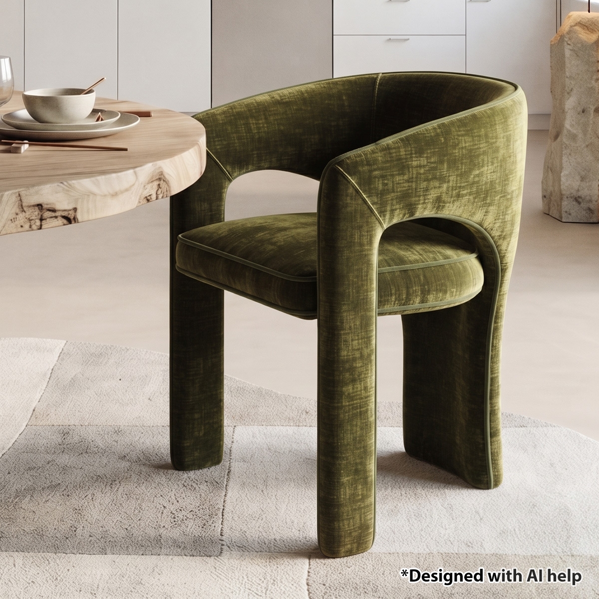 Click here for Maison Boucle Upholstered Barrel Dining Chair  Tex... prices